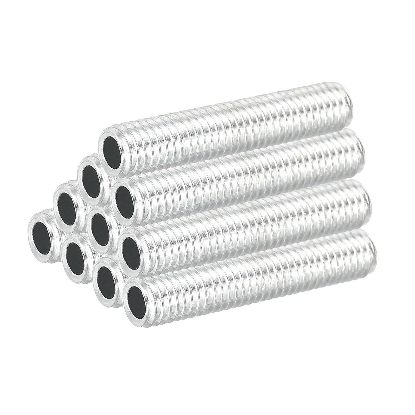 Hyjoy M8 Thread Carbon Steel Lamp Pipe, 20 Set 40 mm/1.57" Hollow Tube ...