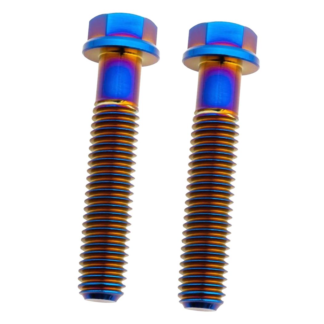 Hyjoy M8 x 25mm x 1.25 Pitch Hex Flange Bolts, 2-Pack, Featuring 10mm ...