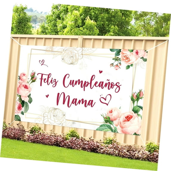 Hyjoy Mama Backdrop, Spanish Feliz Cumpleaños Banner, Theme ' Birthday ...