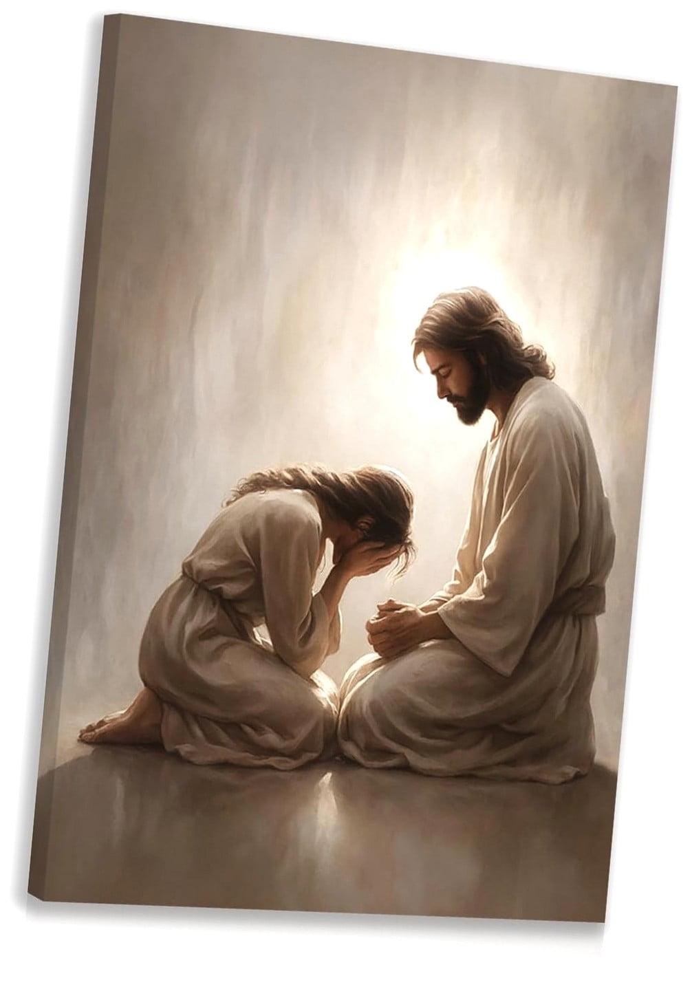 Hyjoy Man and Woman Wall , Repentance and Forgiveness Canvas Painting ...