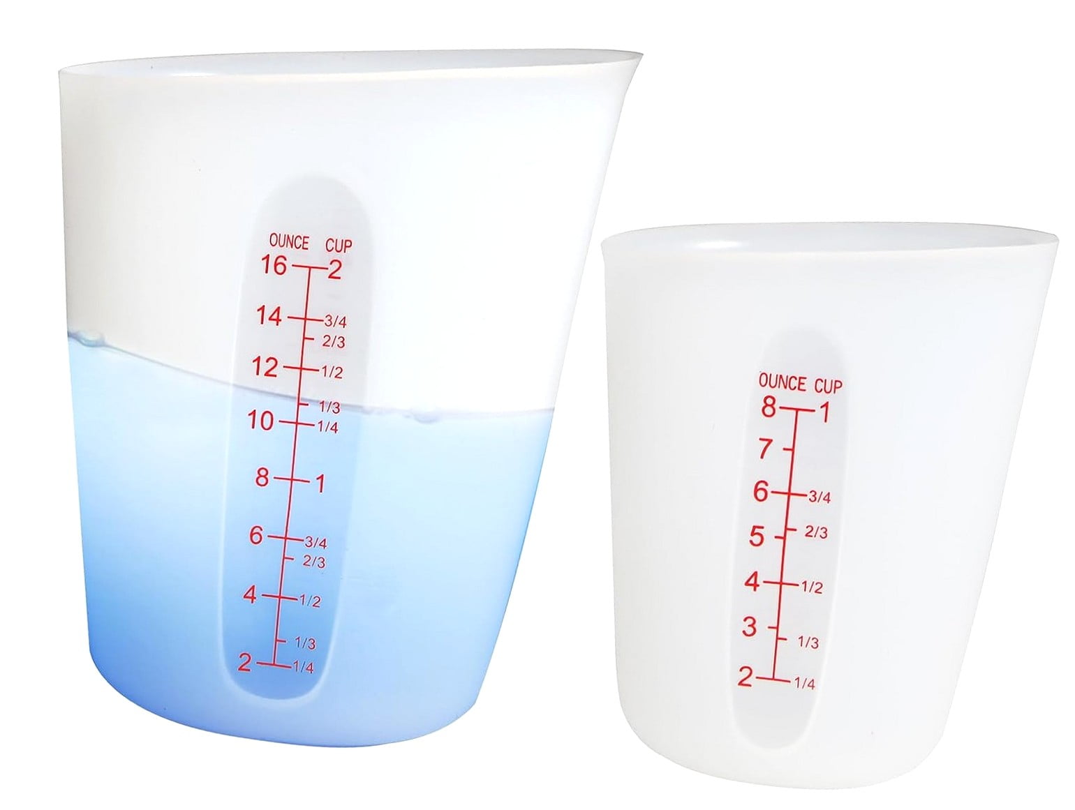 Hyjoy Measuring Cups (2 Cup + 1 Cup) Flexible Measure Melting Cups for ...
