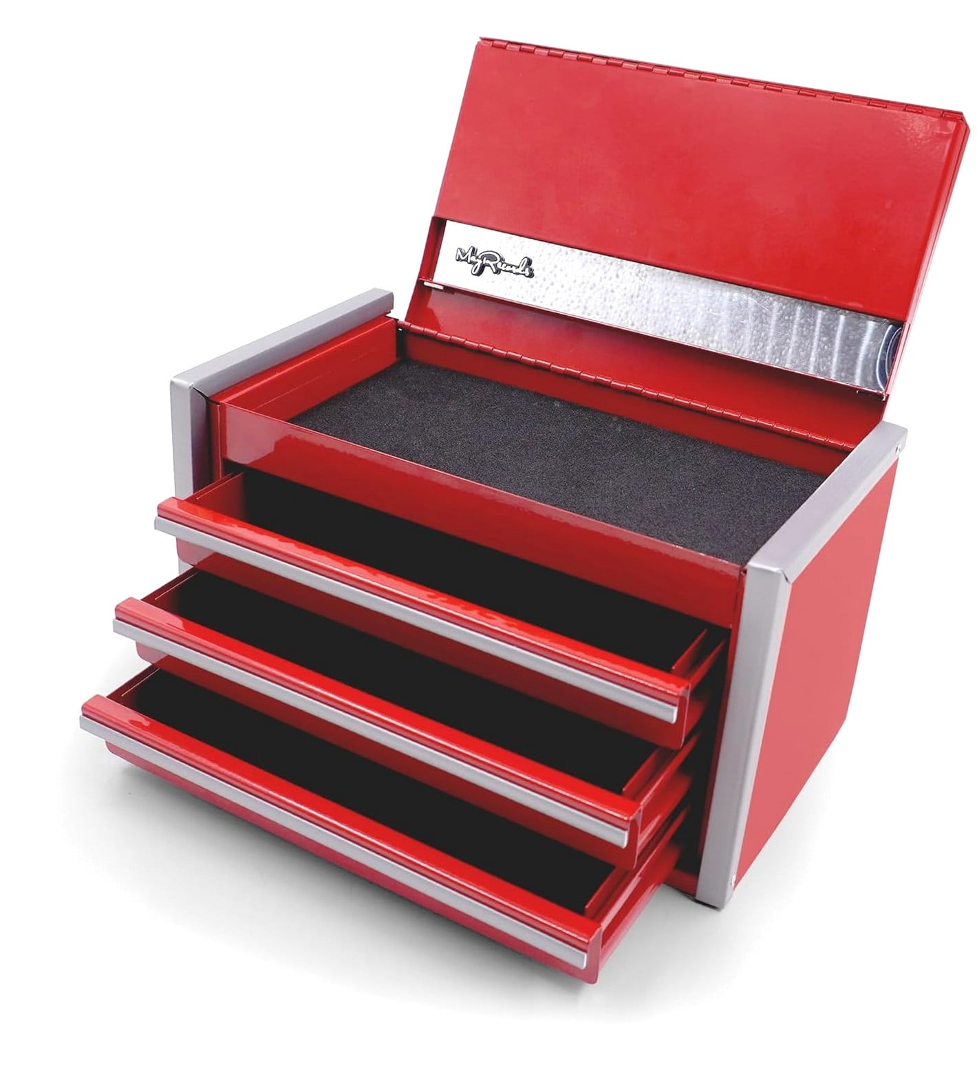 Hyjoy Metal Box, 3-Drawer Steel Stackable Small Chest with Soft Liners ...