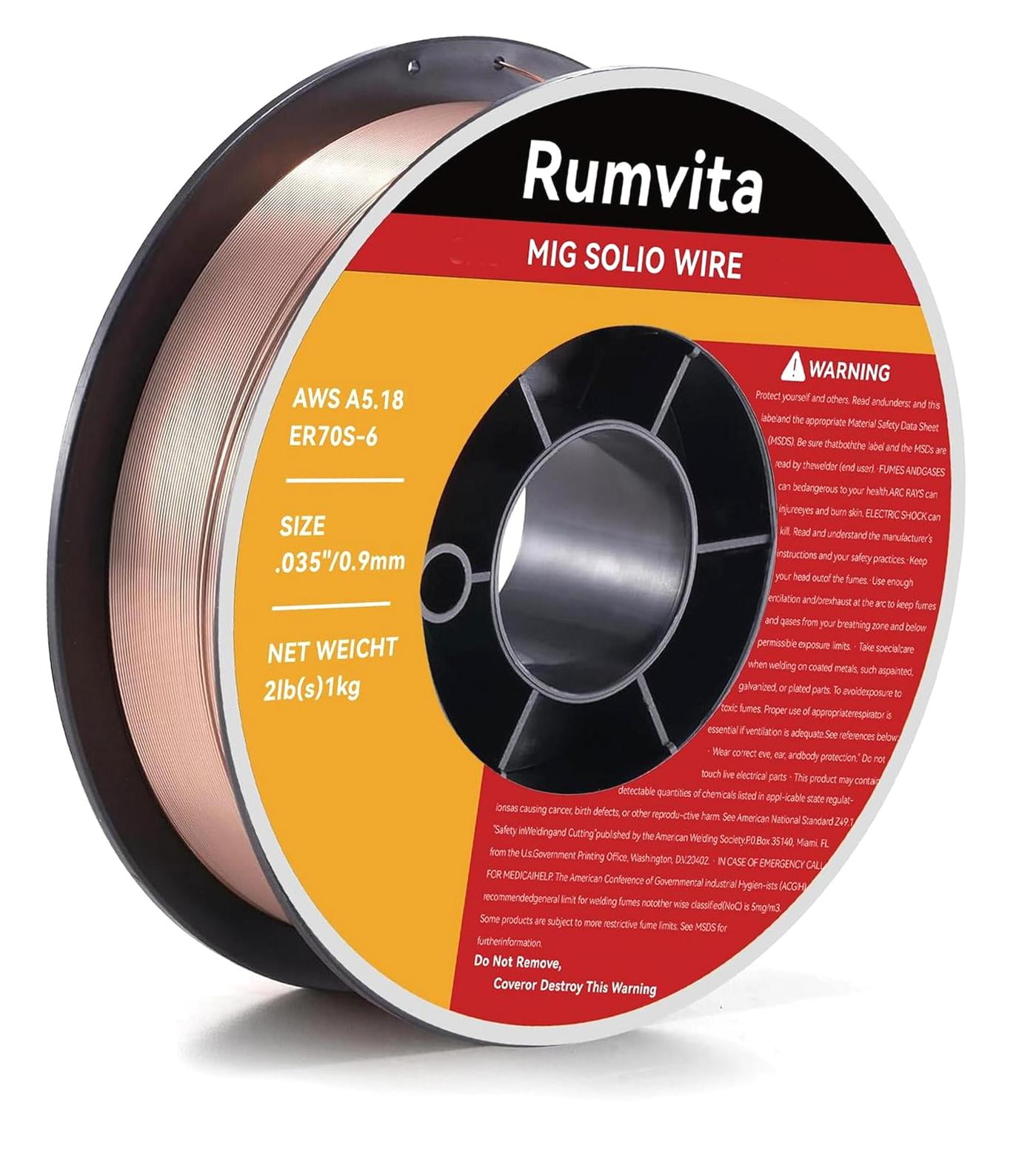 Hyjoy Mig Welding Wire - ER70S-6 .035"(0.9 mm)- 2 Pound Spool - Mild ...