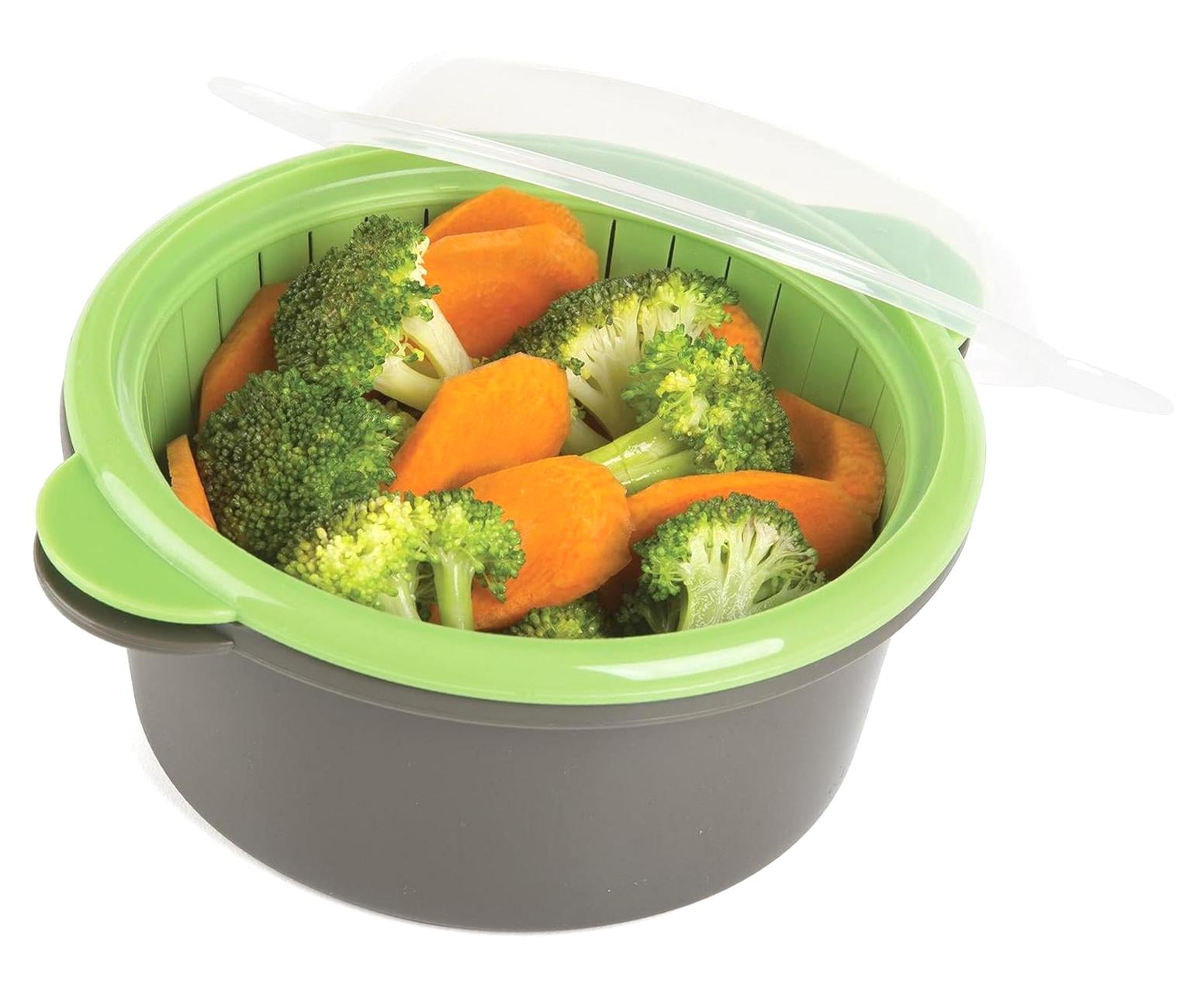 Hyjoy Mini Microwave Steamer, Gray – Quick and Vegetable & Food ...