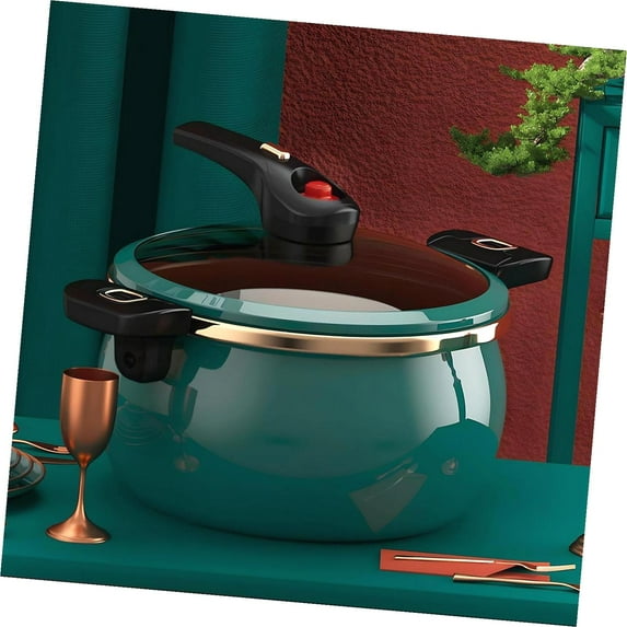 Hyjoy Nonstick Ceramic Sauce Pan with Lid, Crock Pot Featuring Secure ...