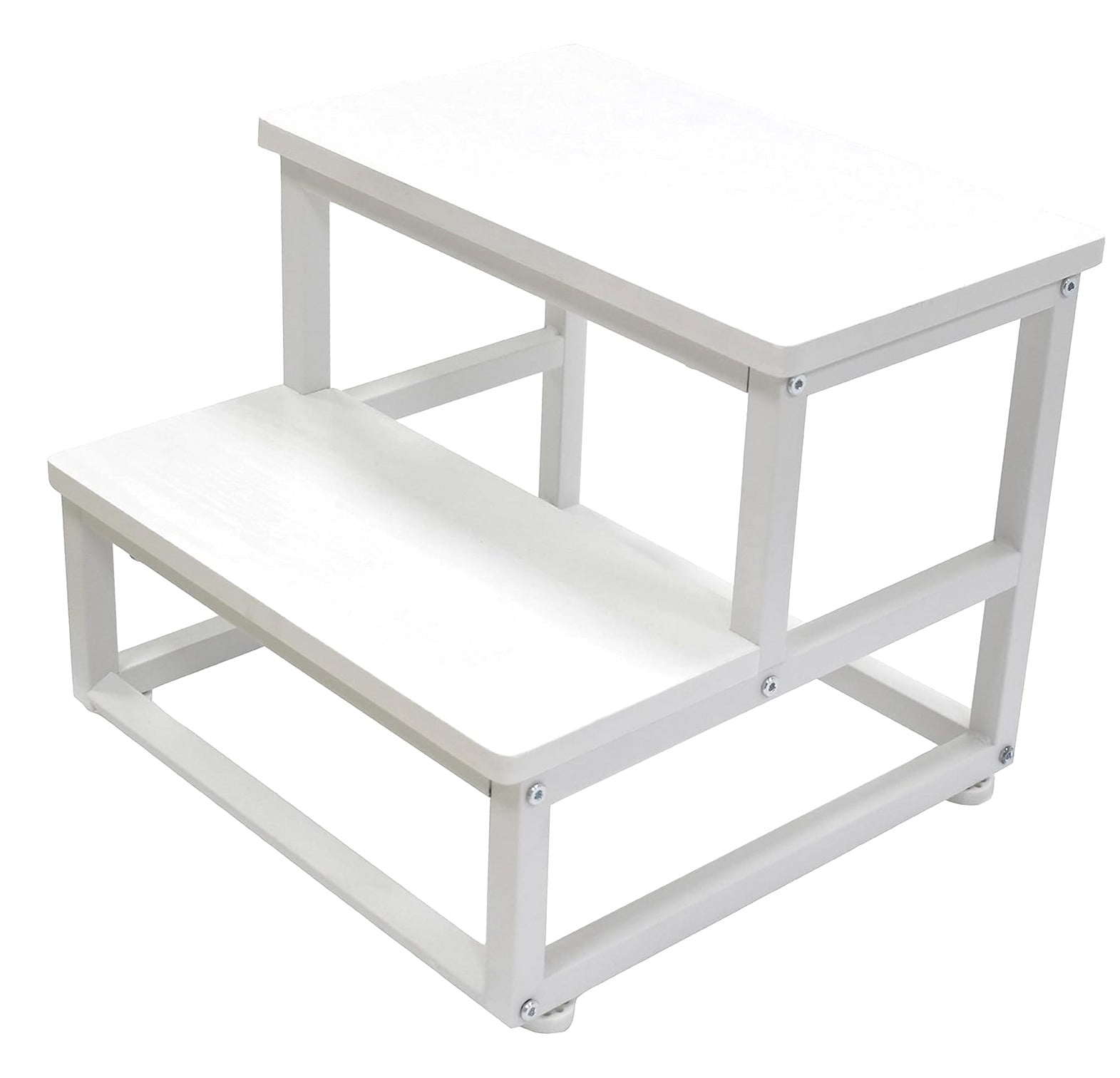 Hyjoy Nursery Step Stool, Wooden and Metal Foot Stool for Adults and ...