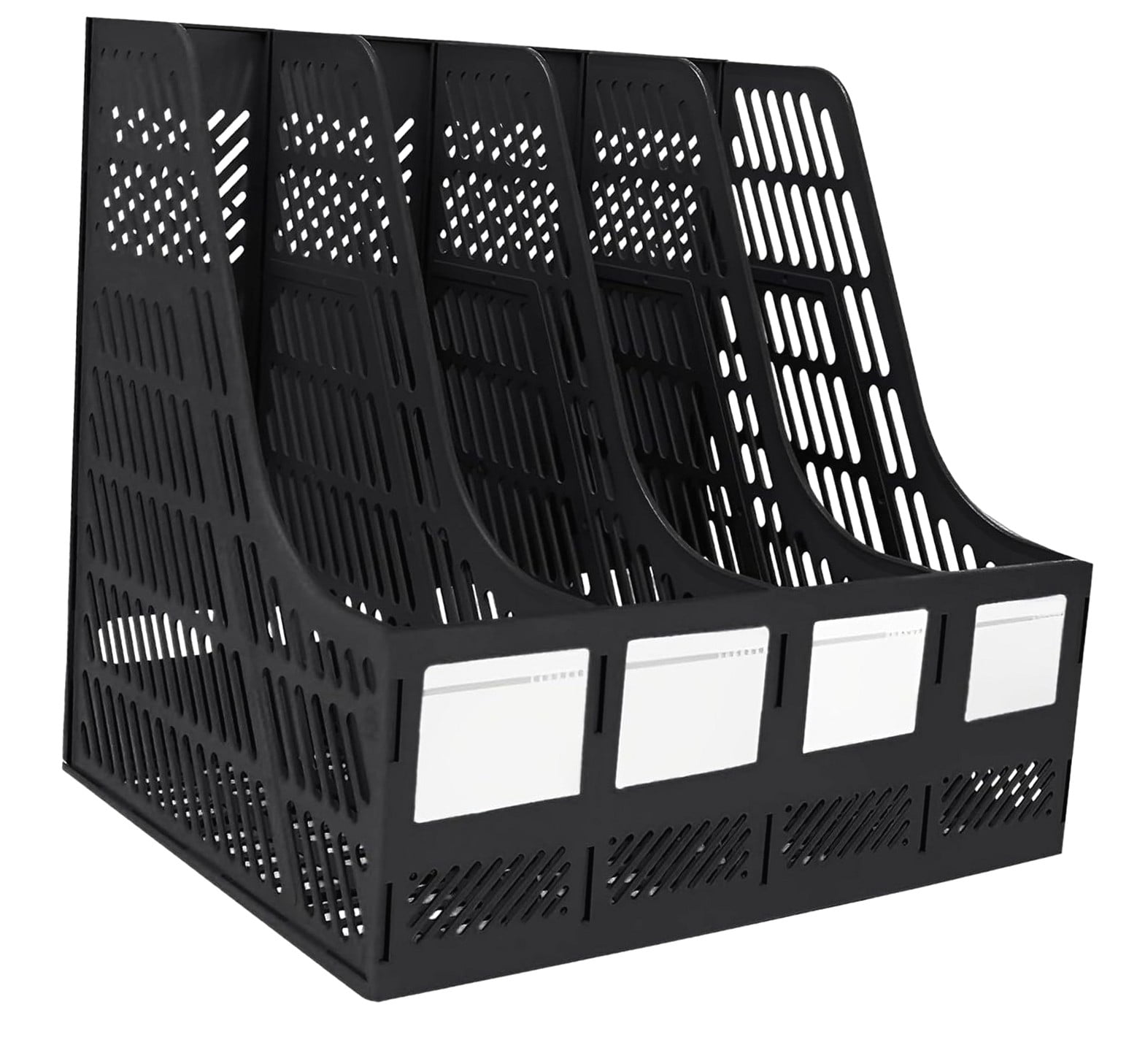 Hyjoy Organizer, Desktop Plastic Magazine Rack with 4 Vertical ...