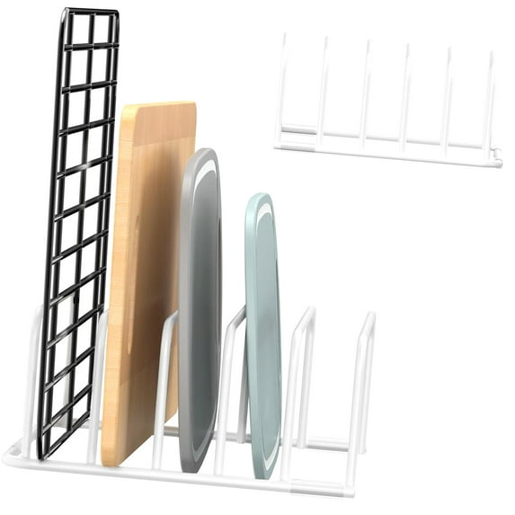 Hyjoy Organizer and Baking Sheet Rack, [] White Metal Cookie Sheet ...