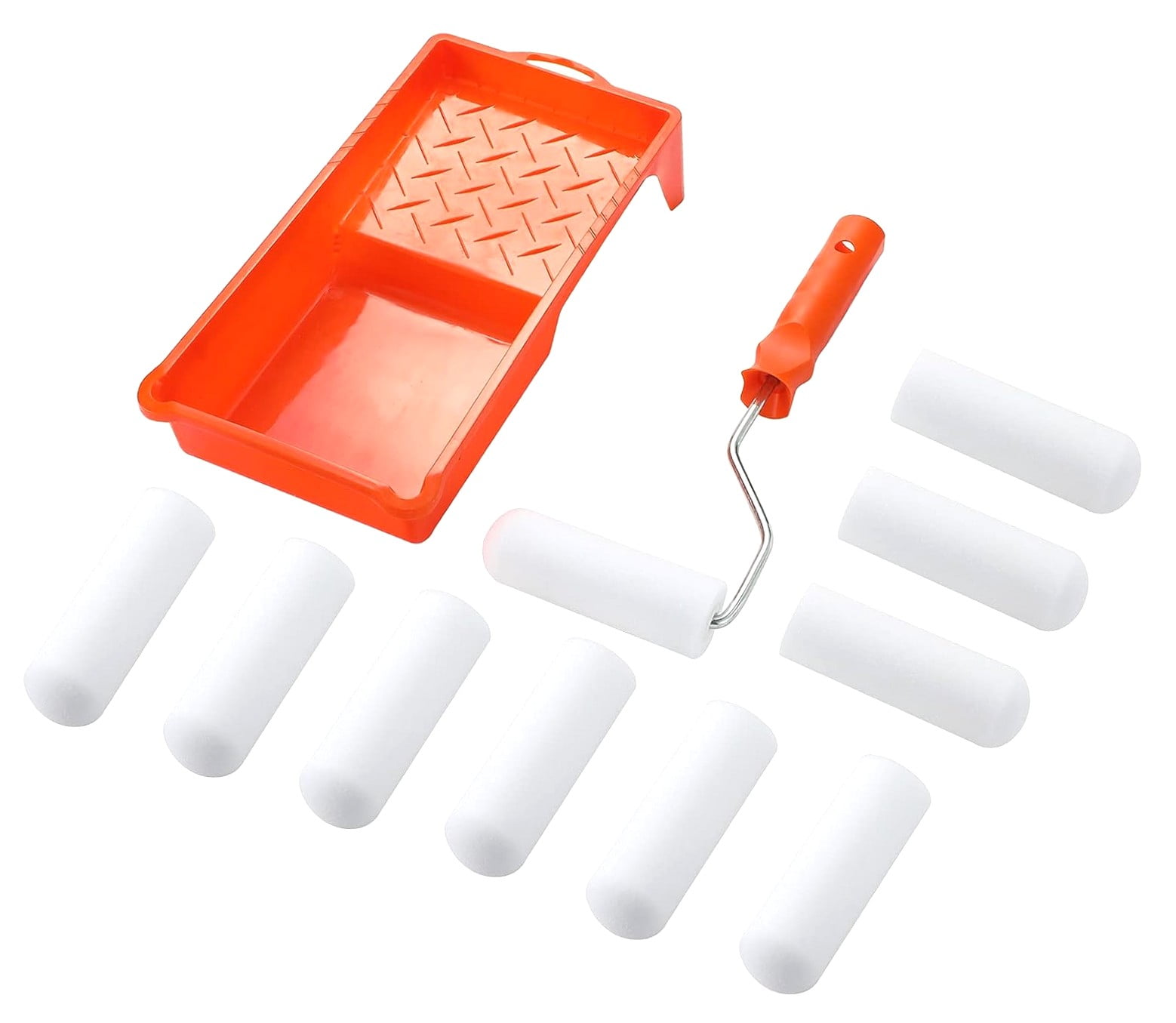 Hyjoy Paint Roller Set-4" Paint Roller with 10 -Density Covers, Roller ...