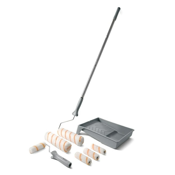 Hyjoy Paint Roller Set with Extension Pole 9 Inch Paint Roller with ...