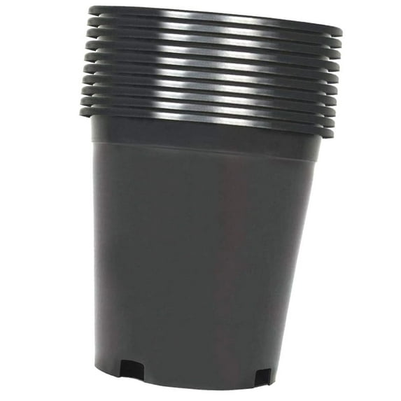 Hyjoy Plant Nursery Pot 1 Gallon Plastic Pots Seedling Injection Molded ...