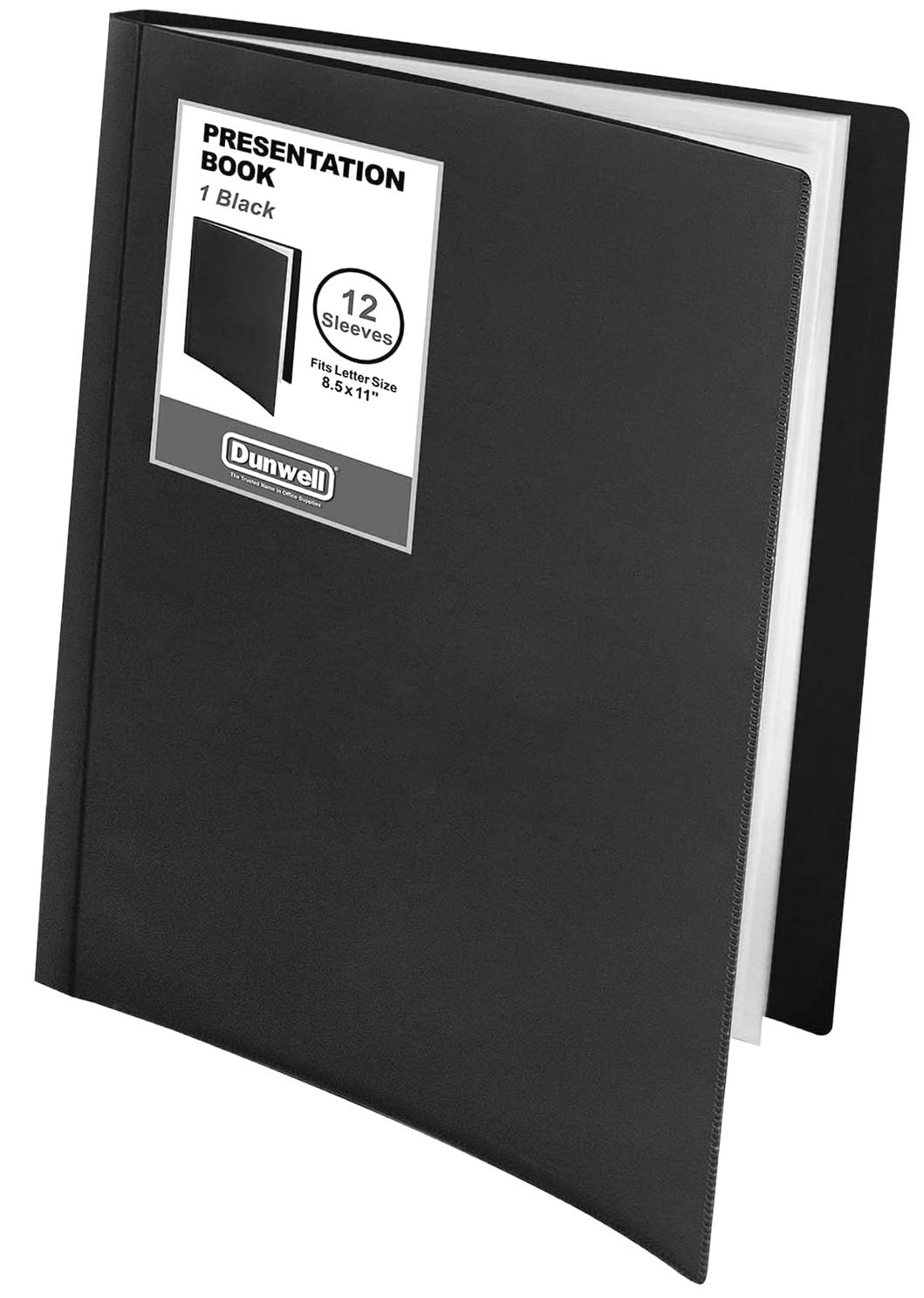 Hyjoy Presentation Binder with 12 Plastic Sleeves, 8.5 x 11 Document ...