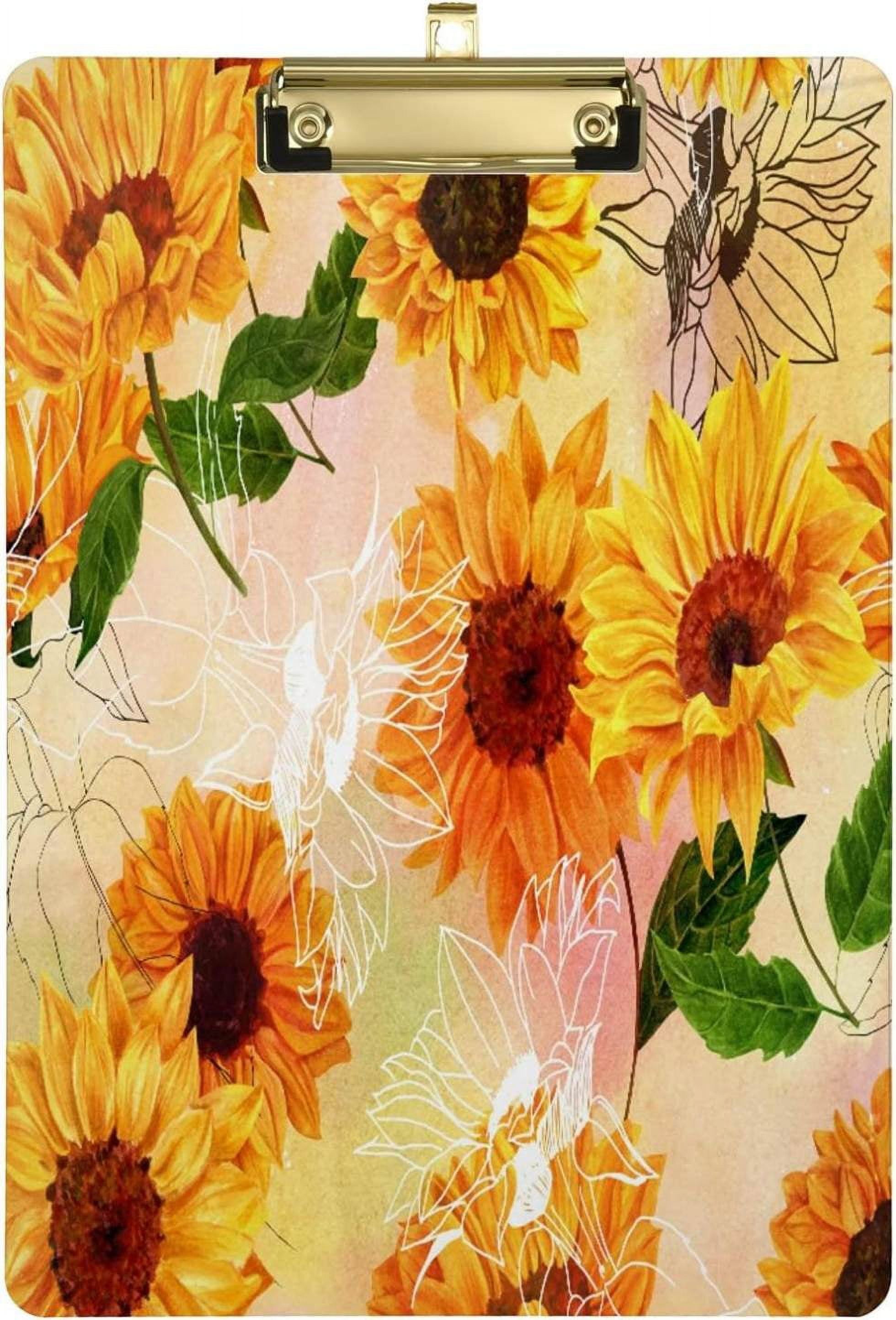 Hyjoy Pretty Little Daisy Clipboard Acrylic Fashion Letter A4 Size ...