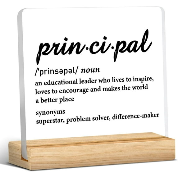 Hyjoy Principal Appreciation , Principal Definition Acrylic Desk Sign ...