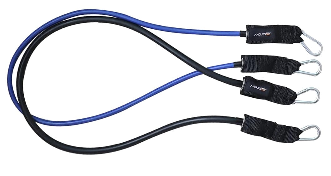 Hyjoy Pull Bands 2-Pack Blue, 40lb/18kg 20lb/9kg Angle Resistance Bands ...