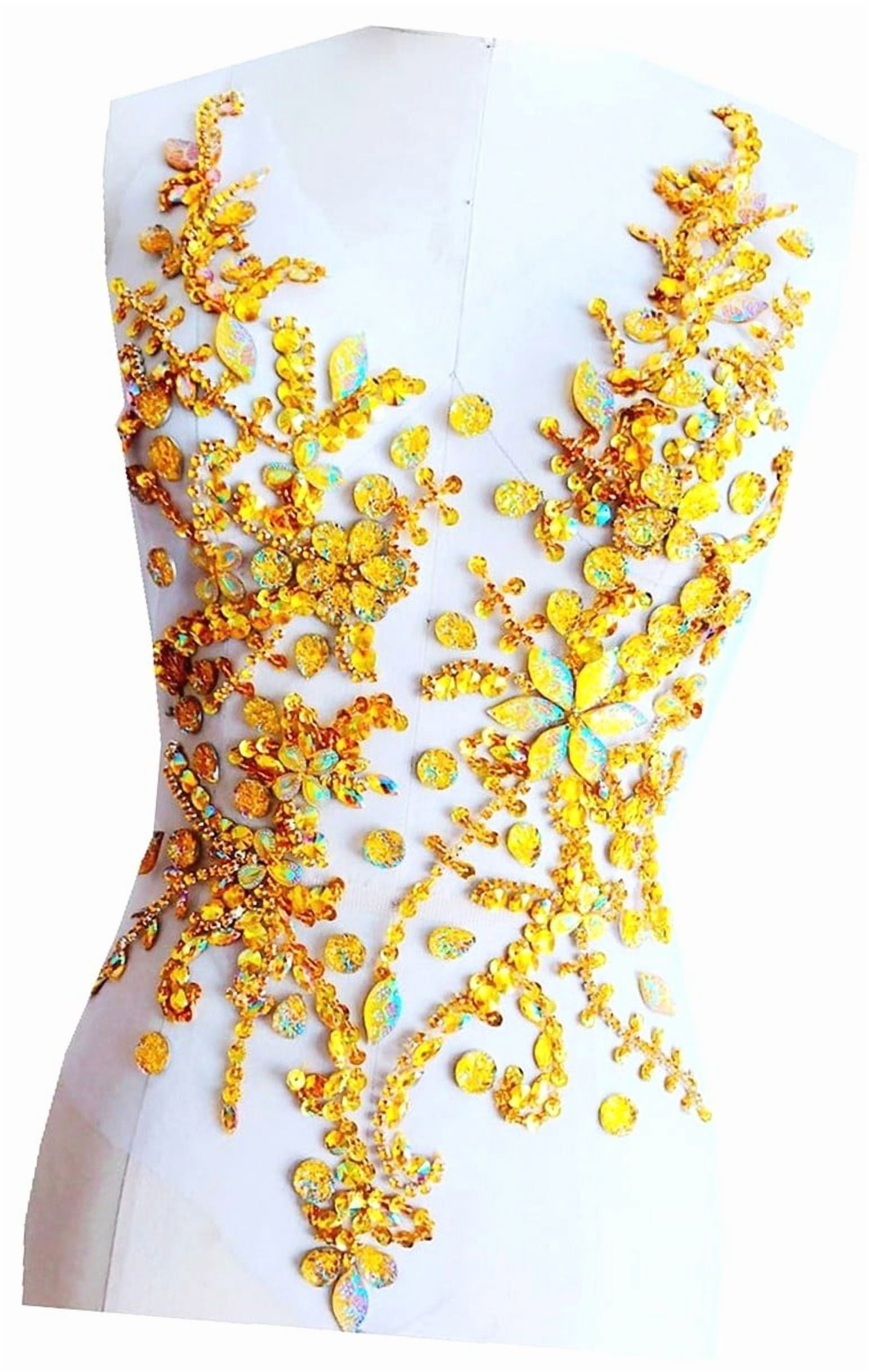 Hyjoy Pure Hand Made Crystals Patches Sew Rhinestone Applique Knit 50 ...