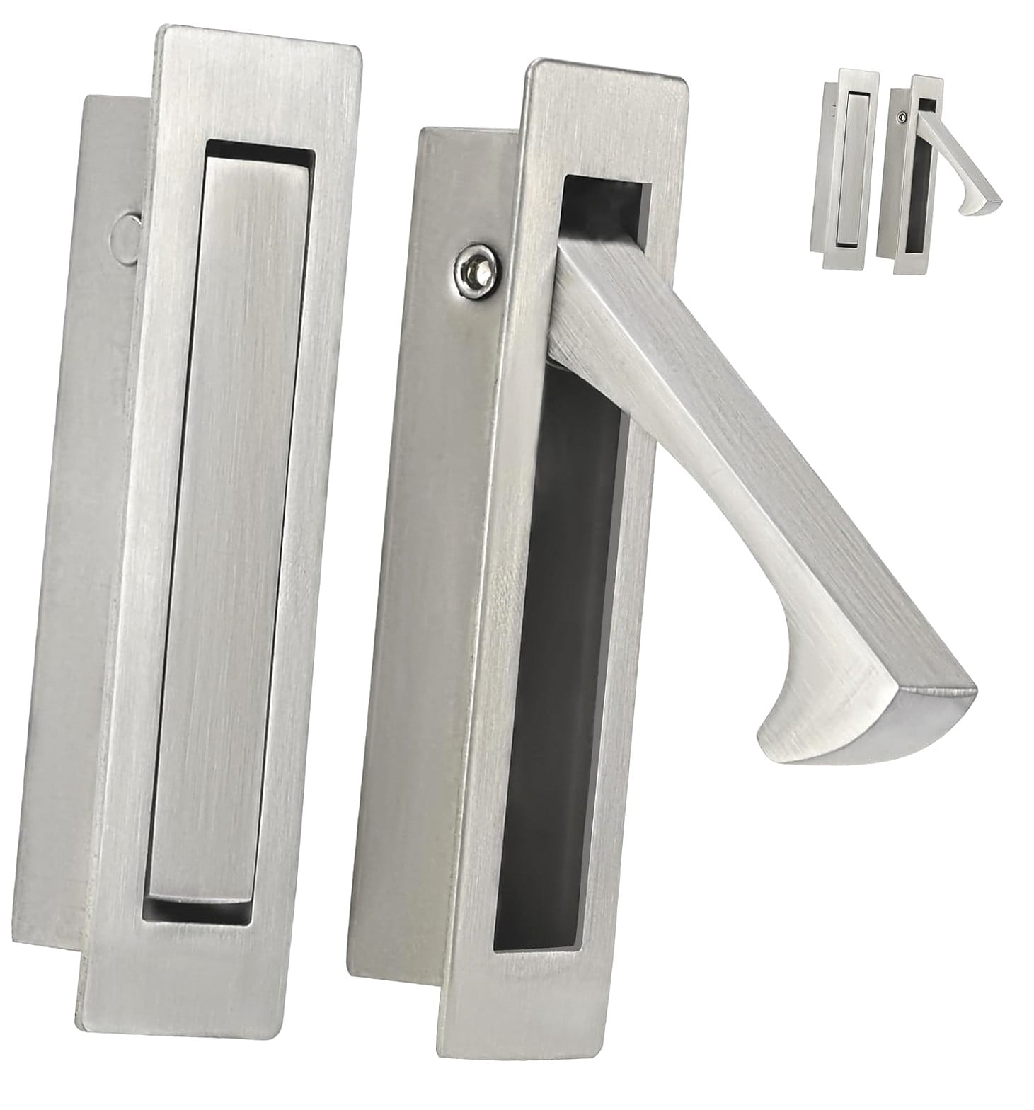 Hyjoy Recessed Pocket Door Pull Handle, Flush Pull, Finger Pull, Pocket ...