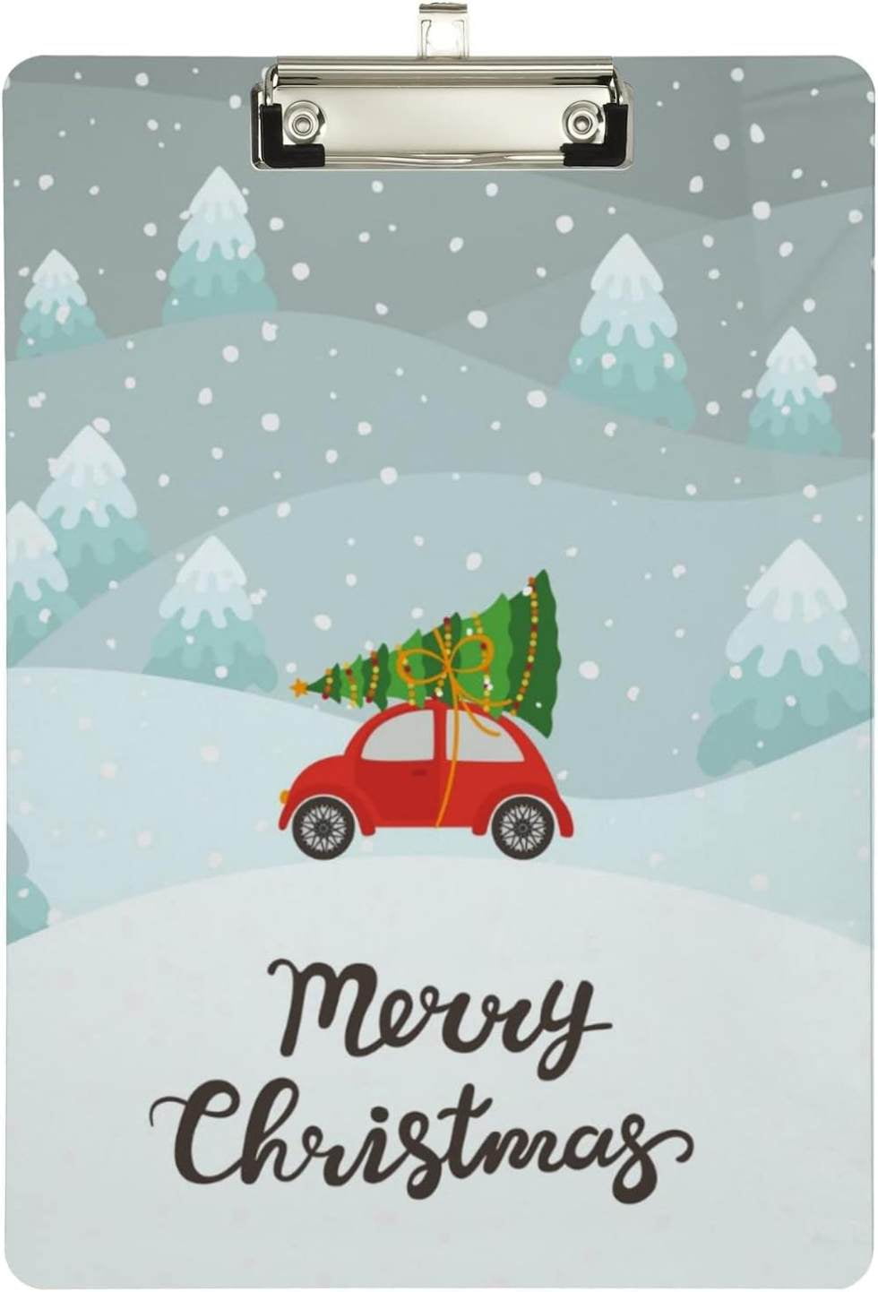 Hyjoy Red Cars and Christmas Trees Clipboard Cute Design Letter Size ...