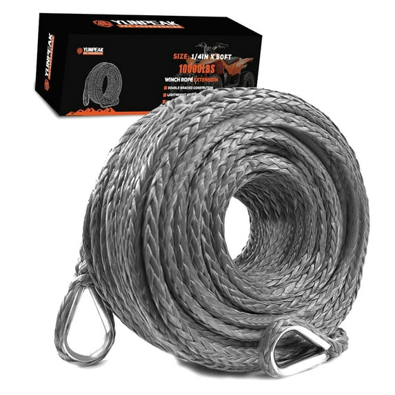 Hyjoy Rope Extension, 1/4'' 50ft 10,000Lbs Extension Rope, Extension ...