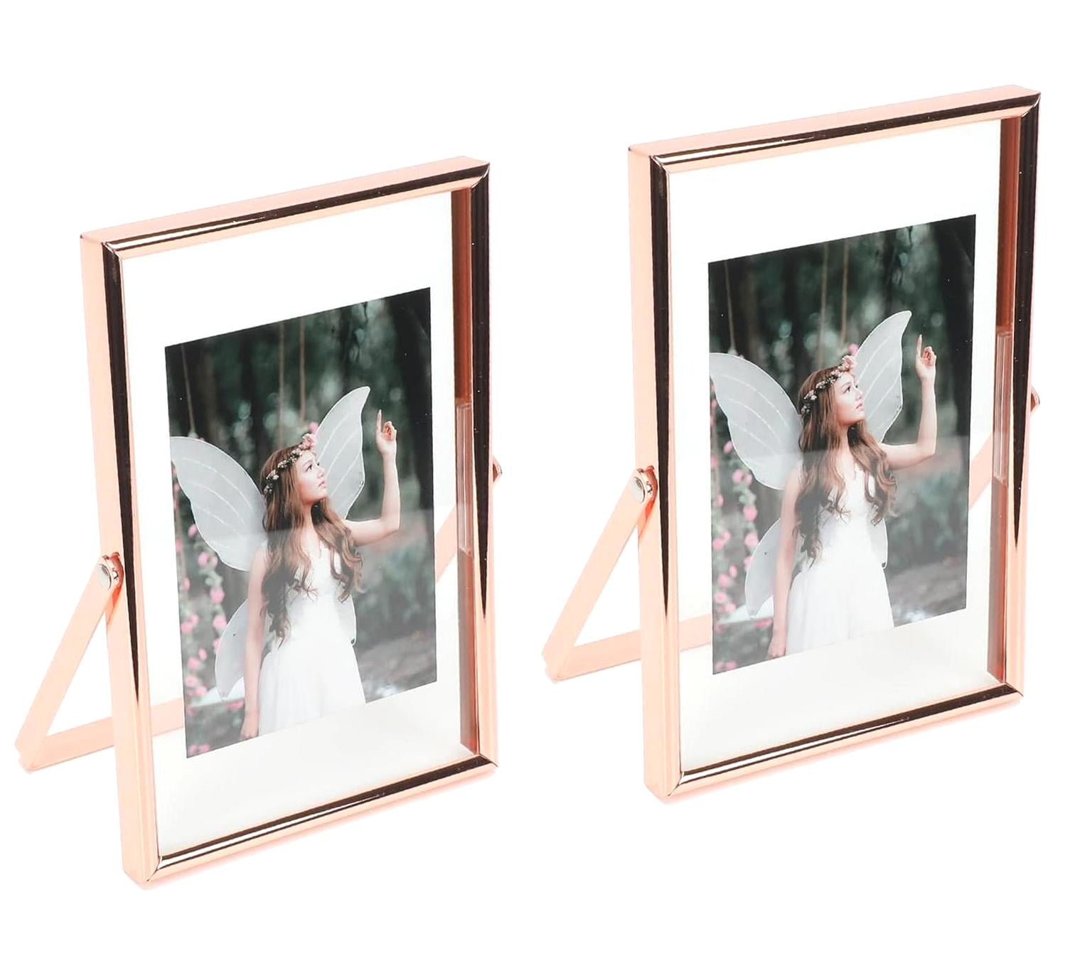 Hyjoy Rose Floating Frame (4"x6", Vertical Orientation), 2-Piece Set ...