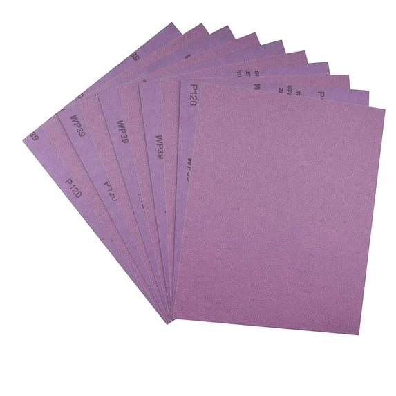 Hyjoy Sandpaper 120 Grit, Wet Dry Use, White Fused Alumina Abrasive ...