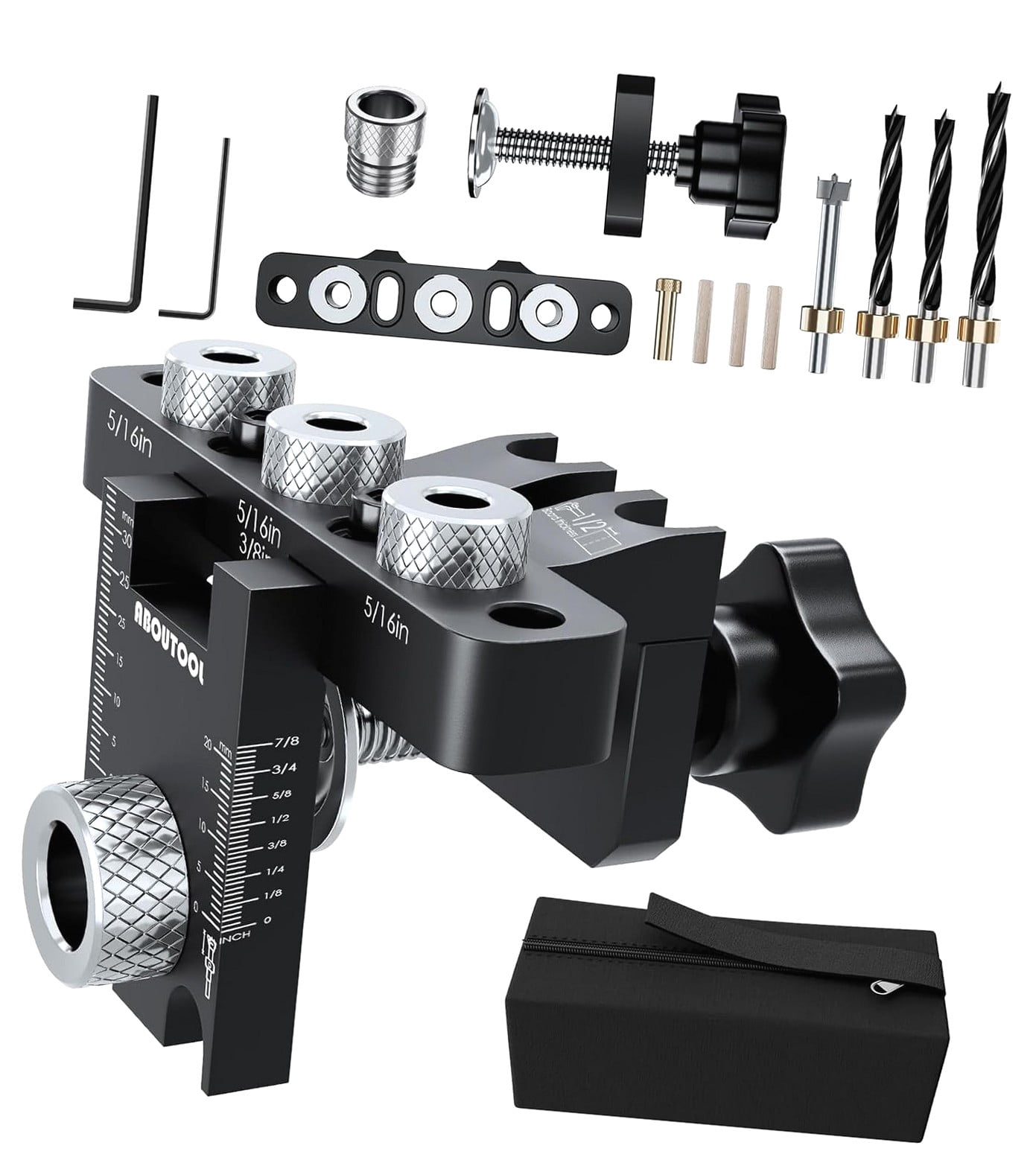 Hyjoy Self Centering Doweling Jig Kit Dowel Jig Kit for Straight Holes ...
