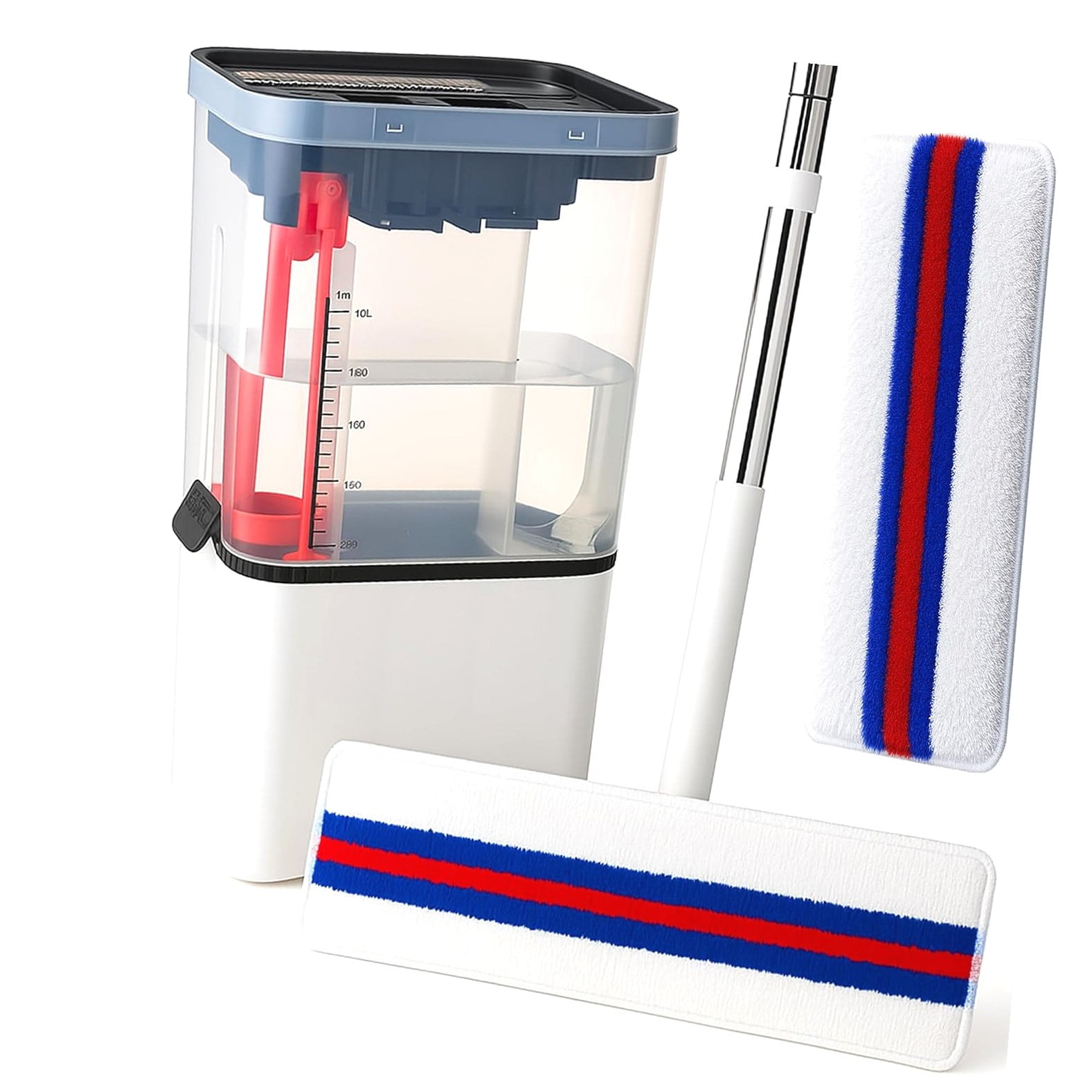 Hyjoy Self Cleaning Mop and Bucket Set with -Pull Wringer Automatic ...