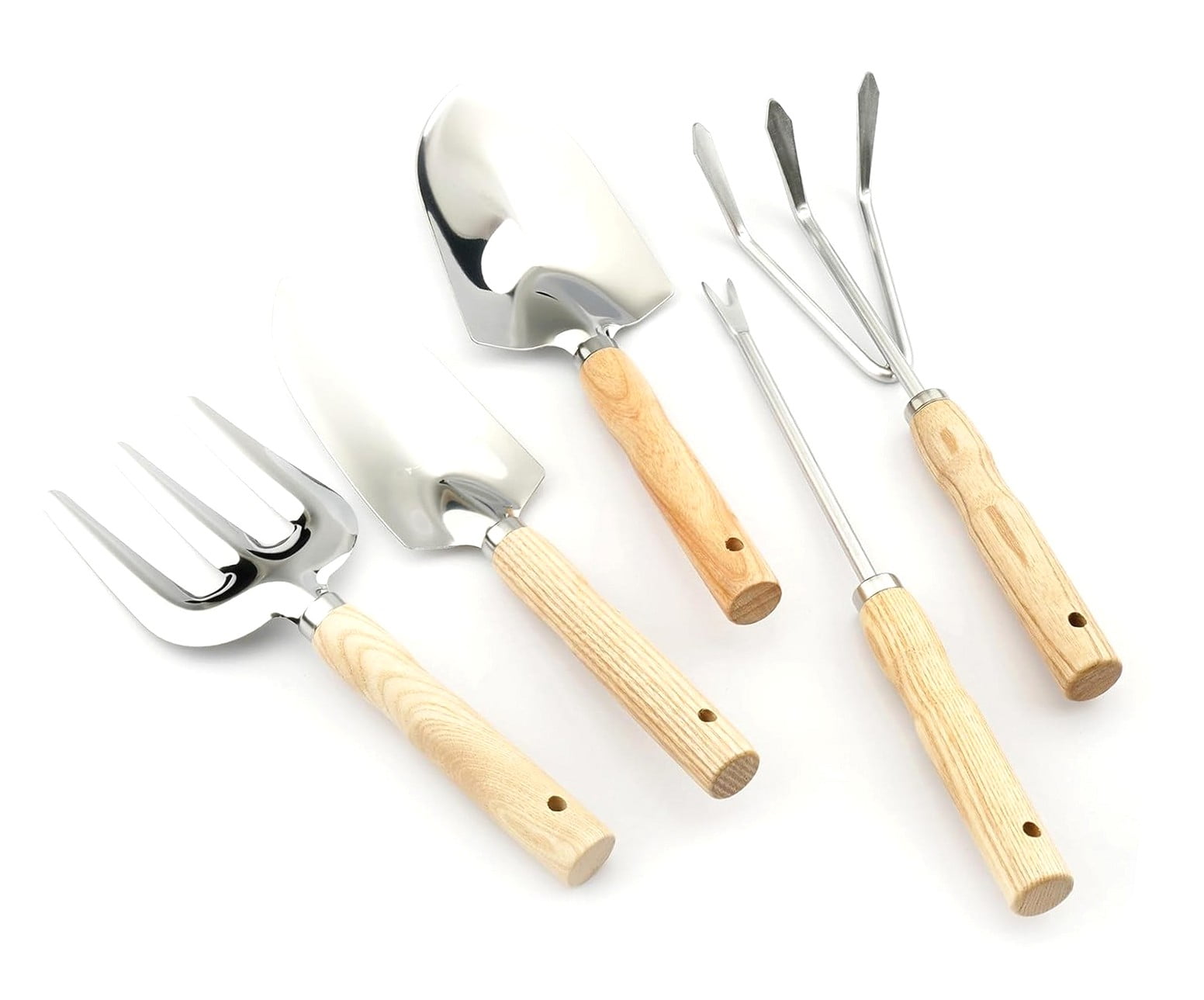 Hyjoy Set, 5 Pieces , Transplanter, Large Trowel, 5-Claw Cultivator ...