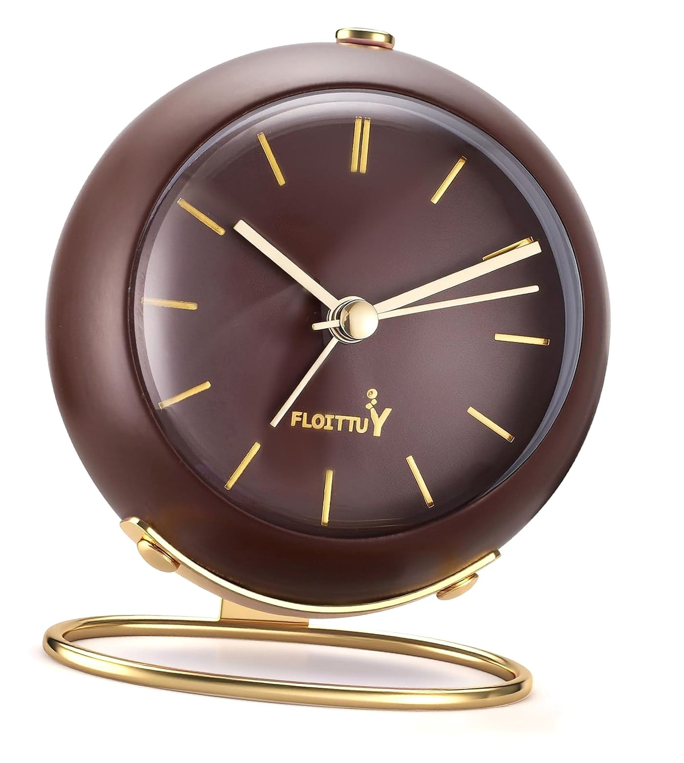 Hyjoy Silent Table Alarm Clock No Ticking, Lighted Display Demand and ...