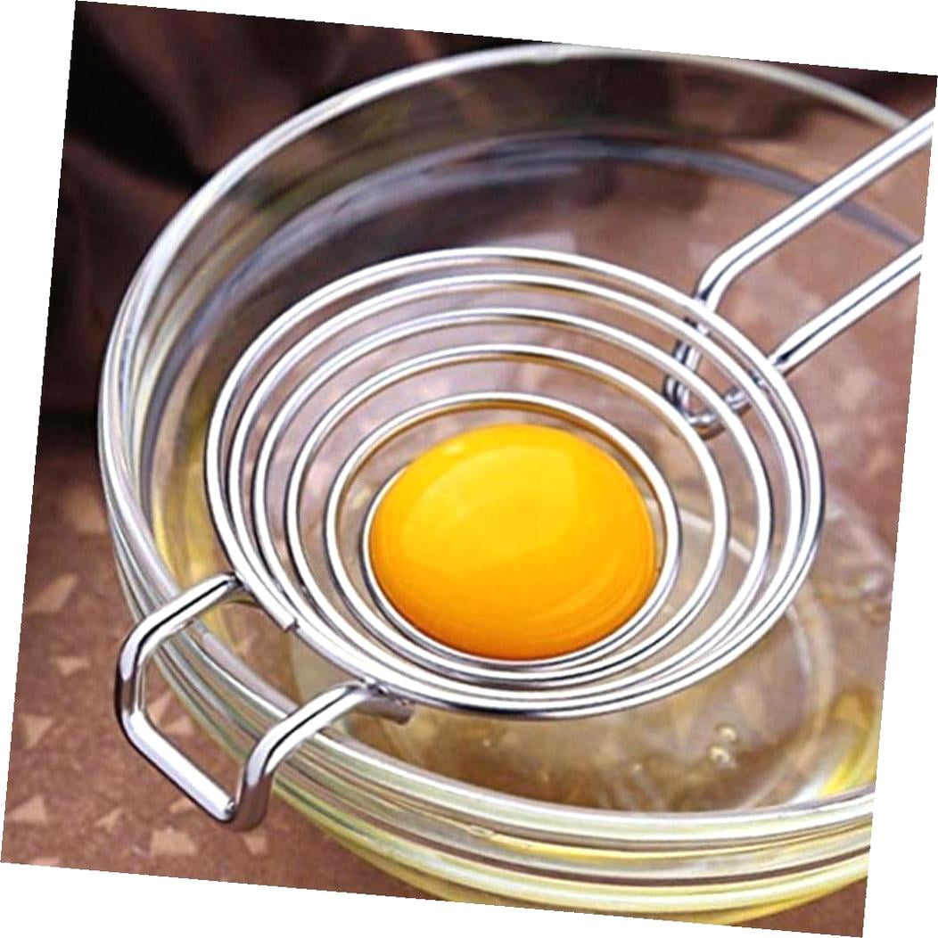 Hyjoy Silver Separator, Stainless Steel Yolk and White Divider Sieve ...