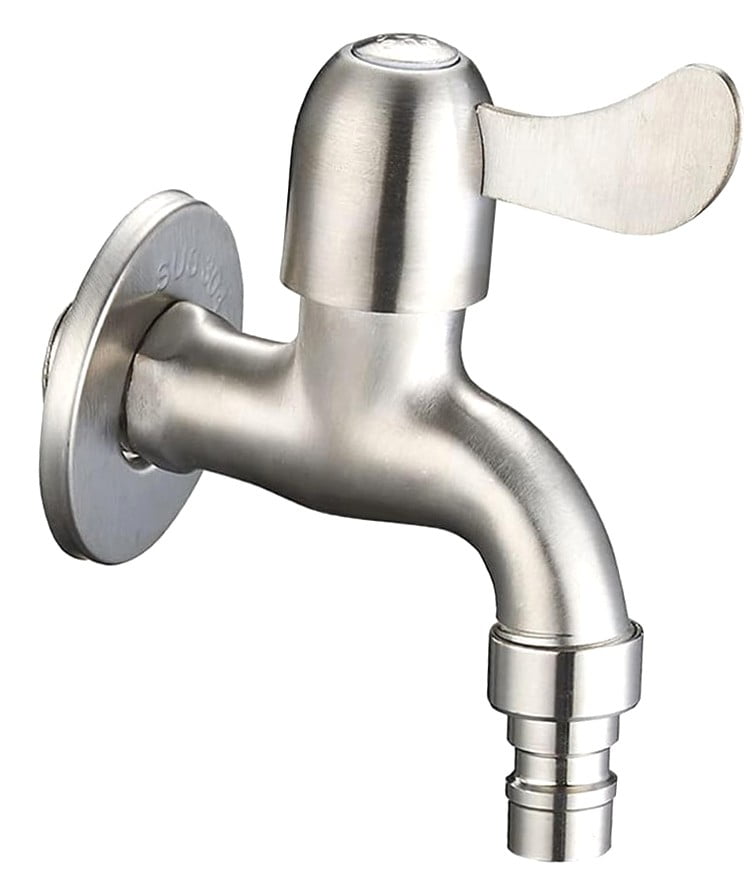 Hyjoy Sink 2 Inch Water Washing Machine Sink Water Tap Steel Bathroom ...