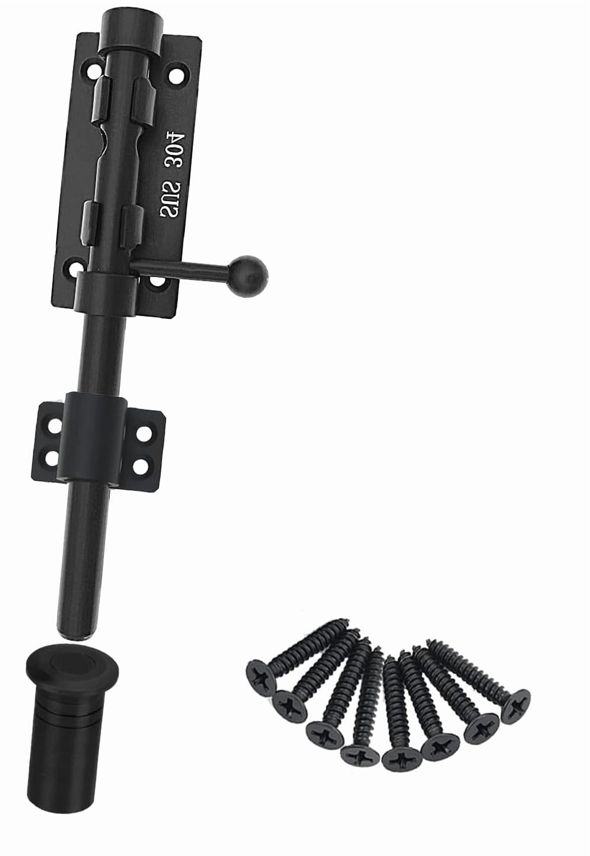 Hyjoy Slide Bolt Gate Reinforced Door Lock 304 Steel Barrel Bolt Lock ...