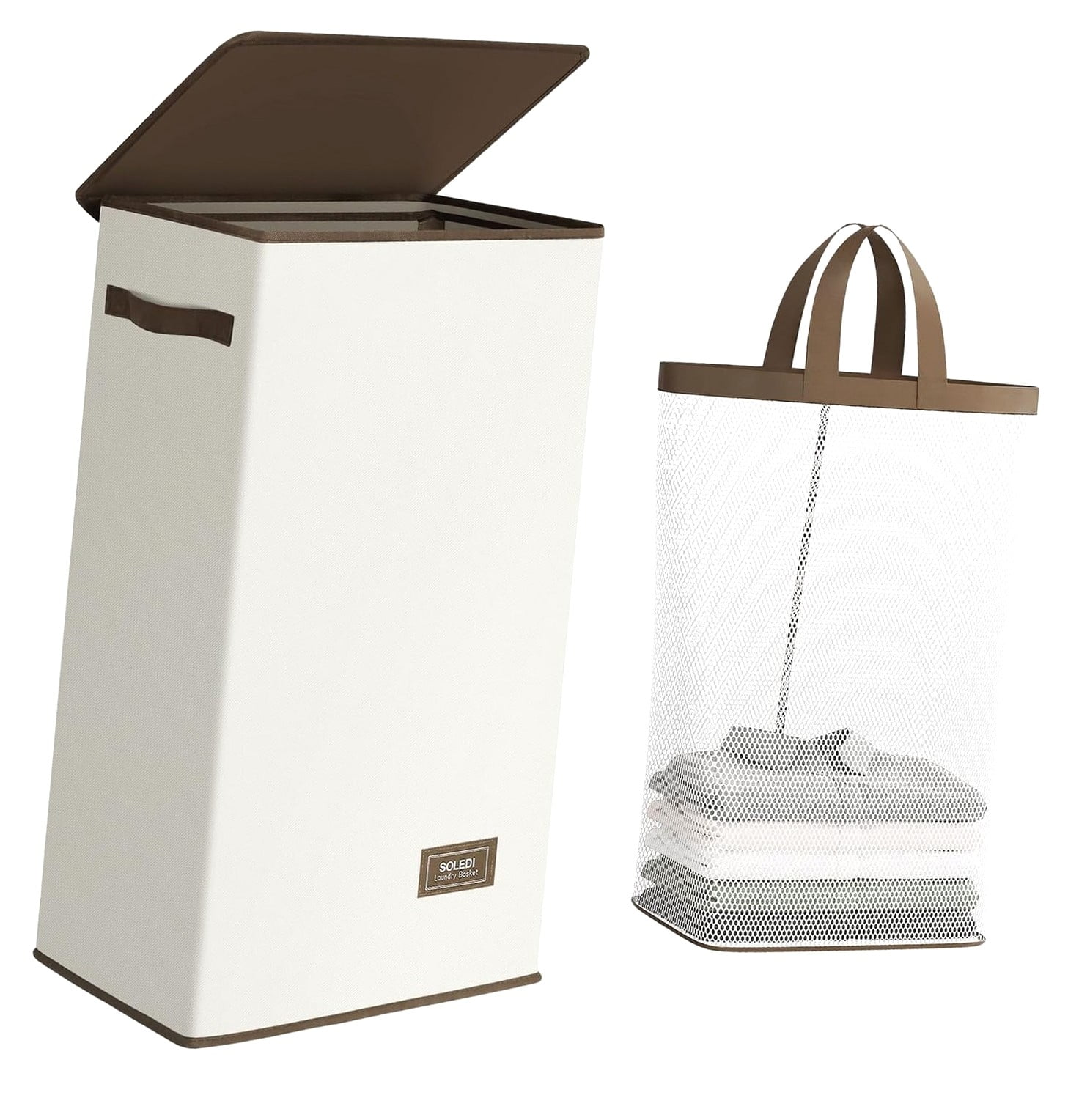 Hyjoy Slim Laundry Hamper with Lid, Narrow Laundry Basket with ...