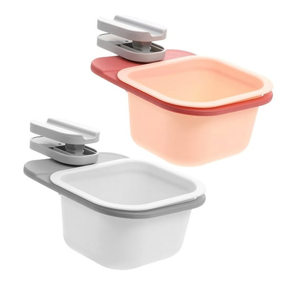 Hyjoy Small Storage Box with Rotatable Lid, Desktop Organizer Bin for ...