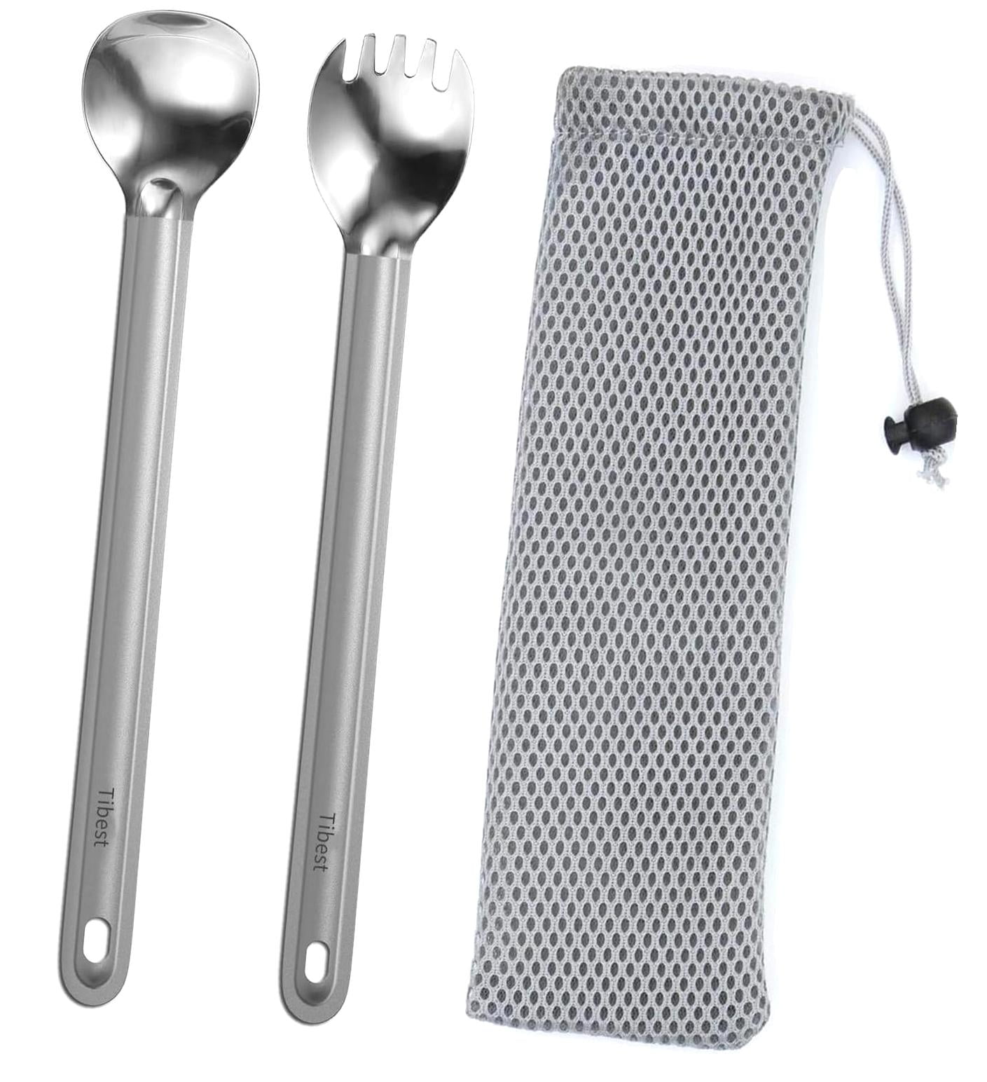 Hyjoy Spork Long Handle, Lightweight Camping Utensil for Backpacking ...