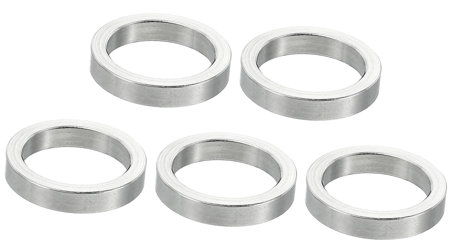 Hyjoy Steel Spacers, 5 Pieces Metal Spacer Steel 12.2mm ID 16mm OD 3mm ...