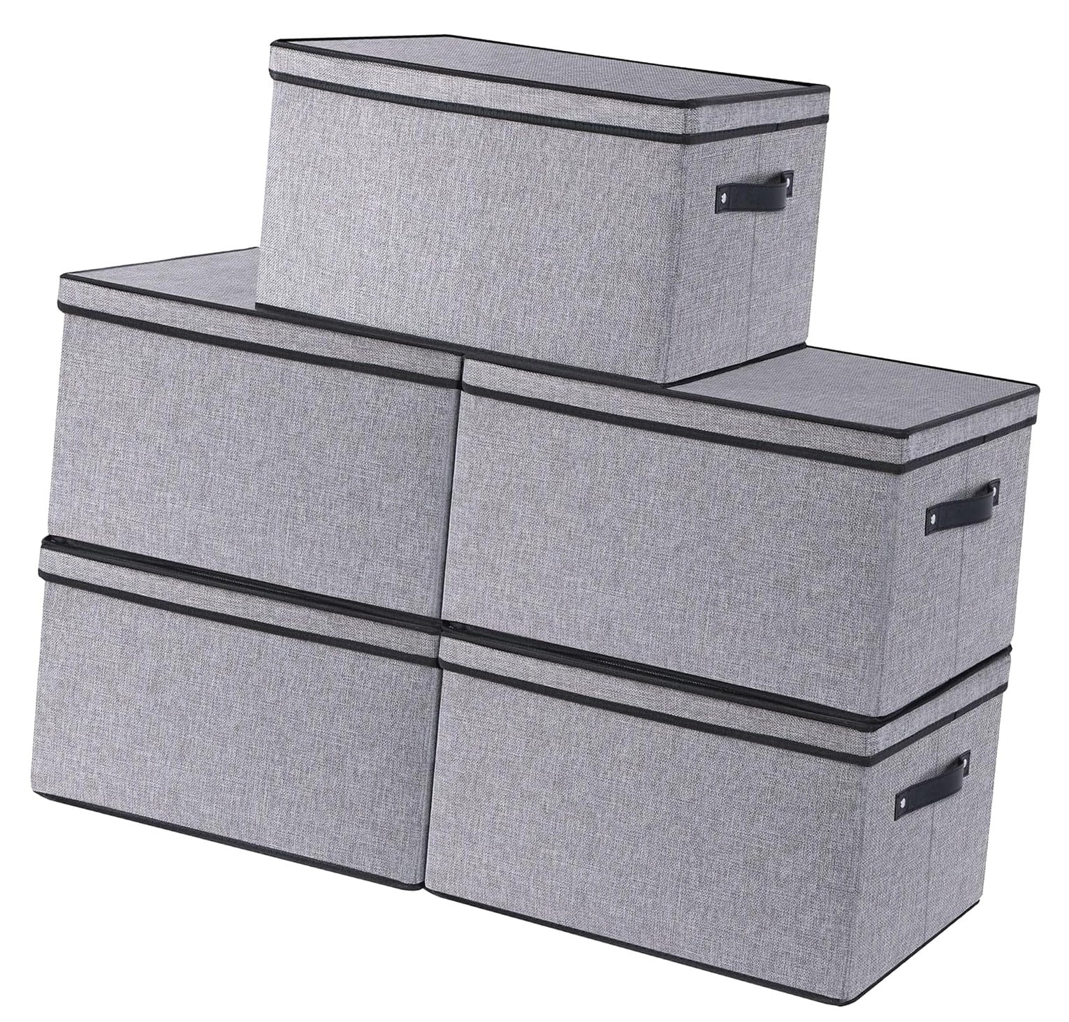 Hyjoy Storage Boxes, 7.1 by 9.1 by 13 Inch Baskets for Shelves ...