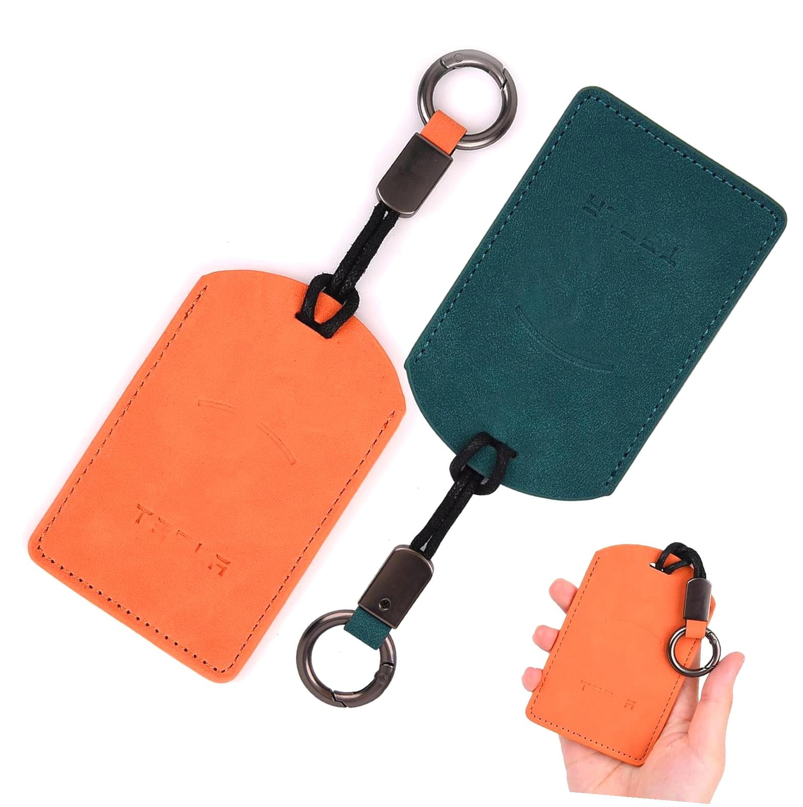 Hyjoy Suited for Key Card Case, Genuine Leather Key Card Holder for ...