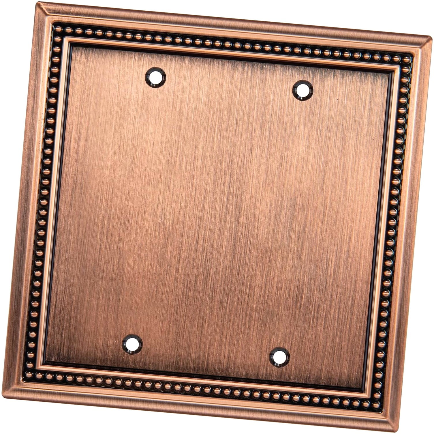 Hyjoy Sunken Pearls Wall Plate Plate Outlet Cover (Double Blank, Copper ...
