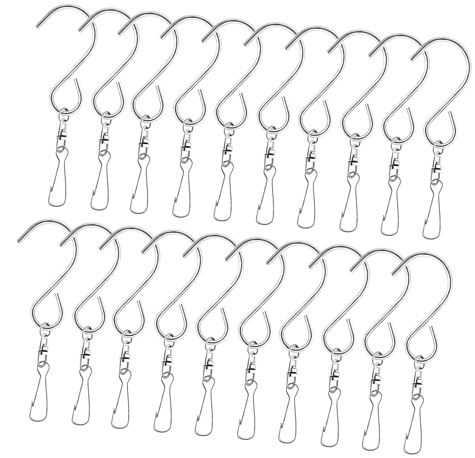 Hyjoy Swivel Wind Chime Spinner Hook 8 Pack Stainless Steel Swivel ...