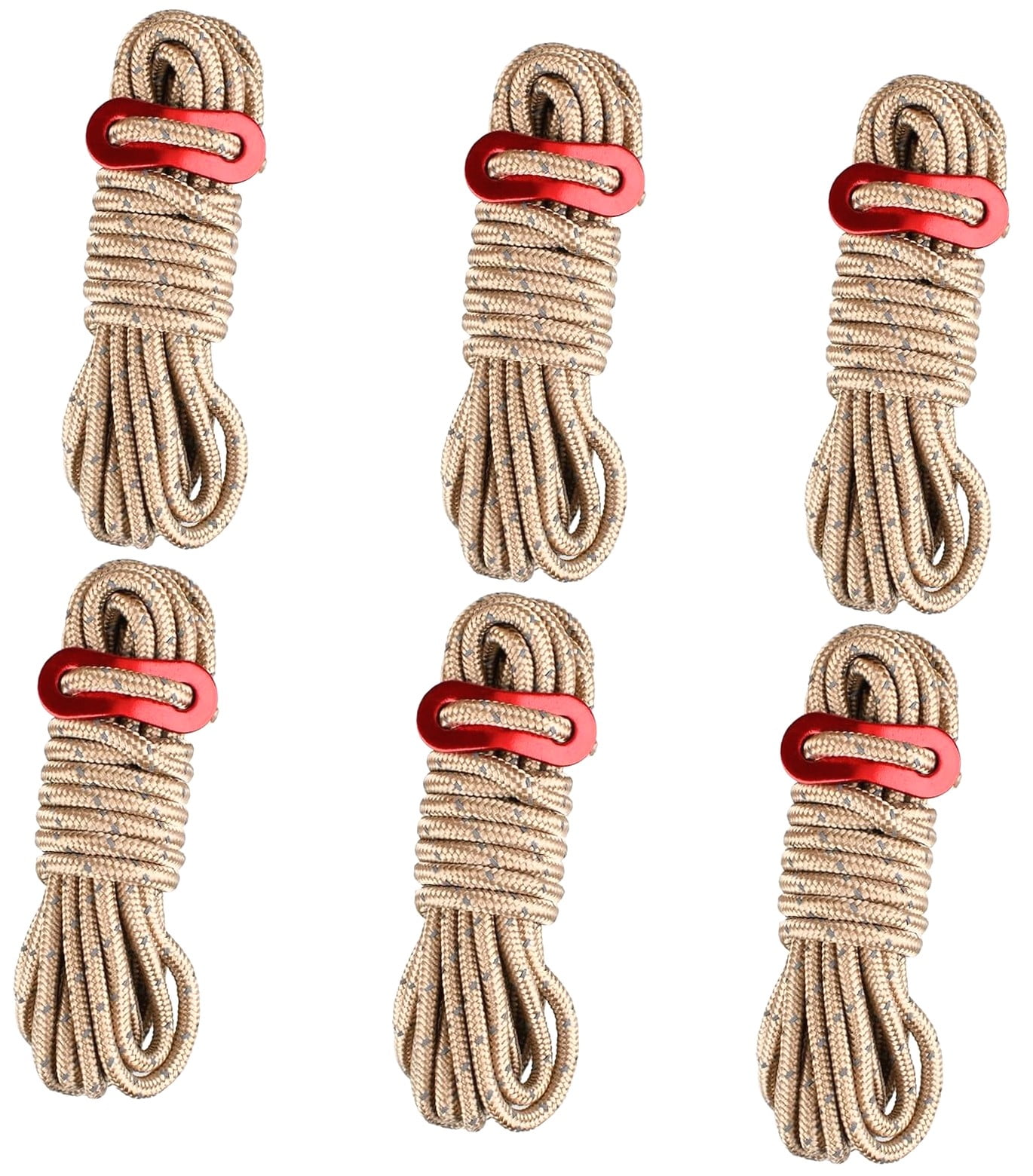 Hyjoy Tent Guide Rope Guy Line Cord with Aluminum Adjuster Guyline Tent ...