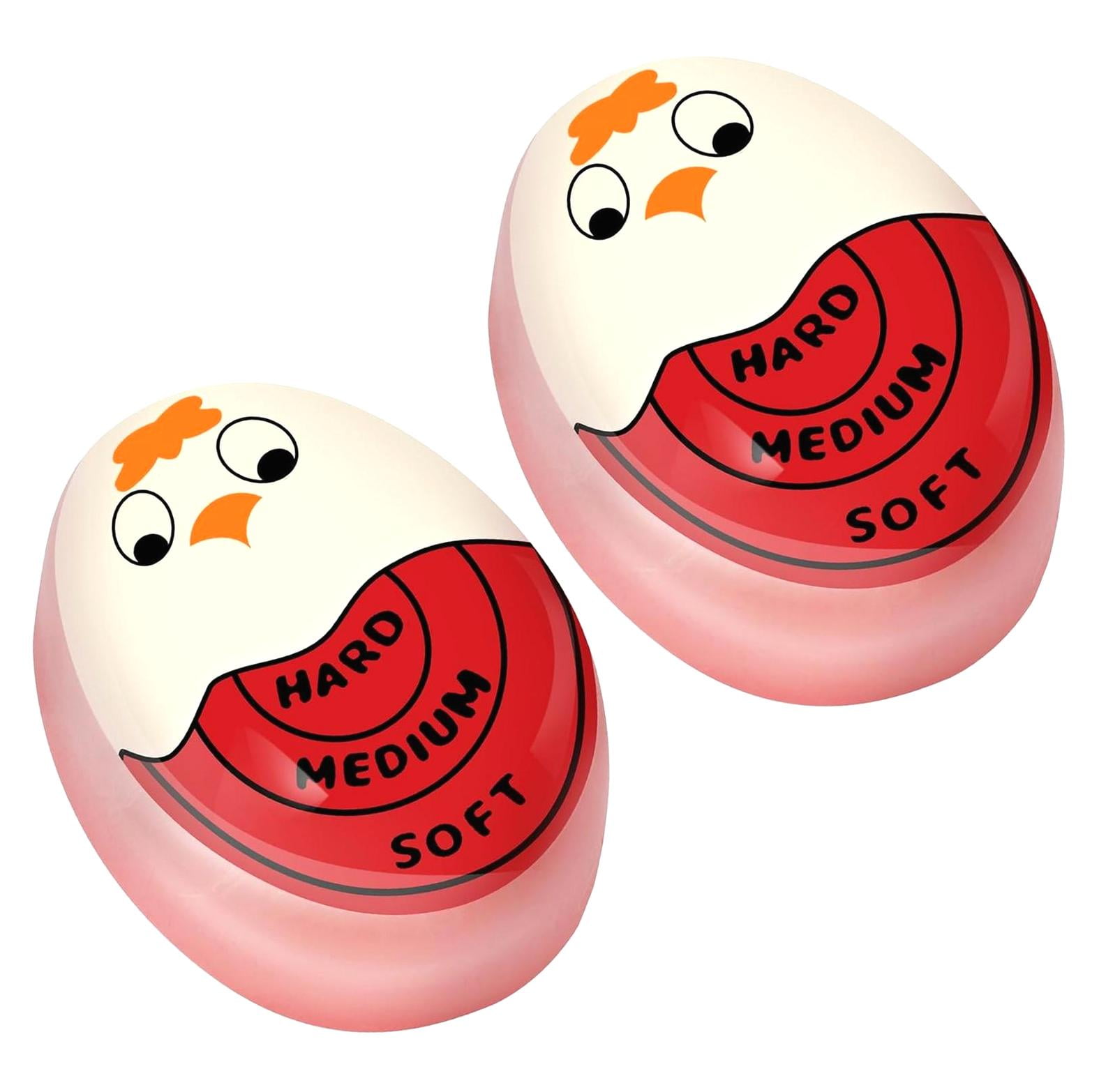 Hyjoy Timer, Color Changing Indicator for Perfect Hard or Soft Boiled Eggs, Red, Pack of 2 ...