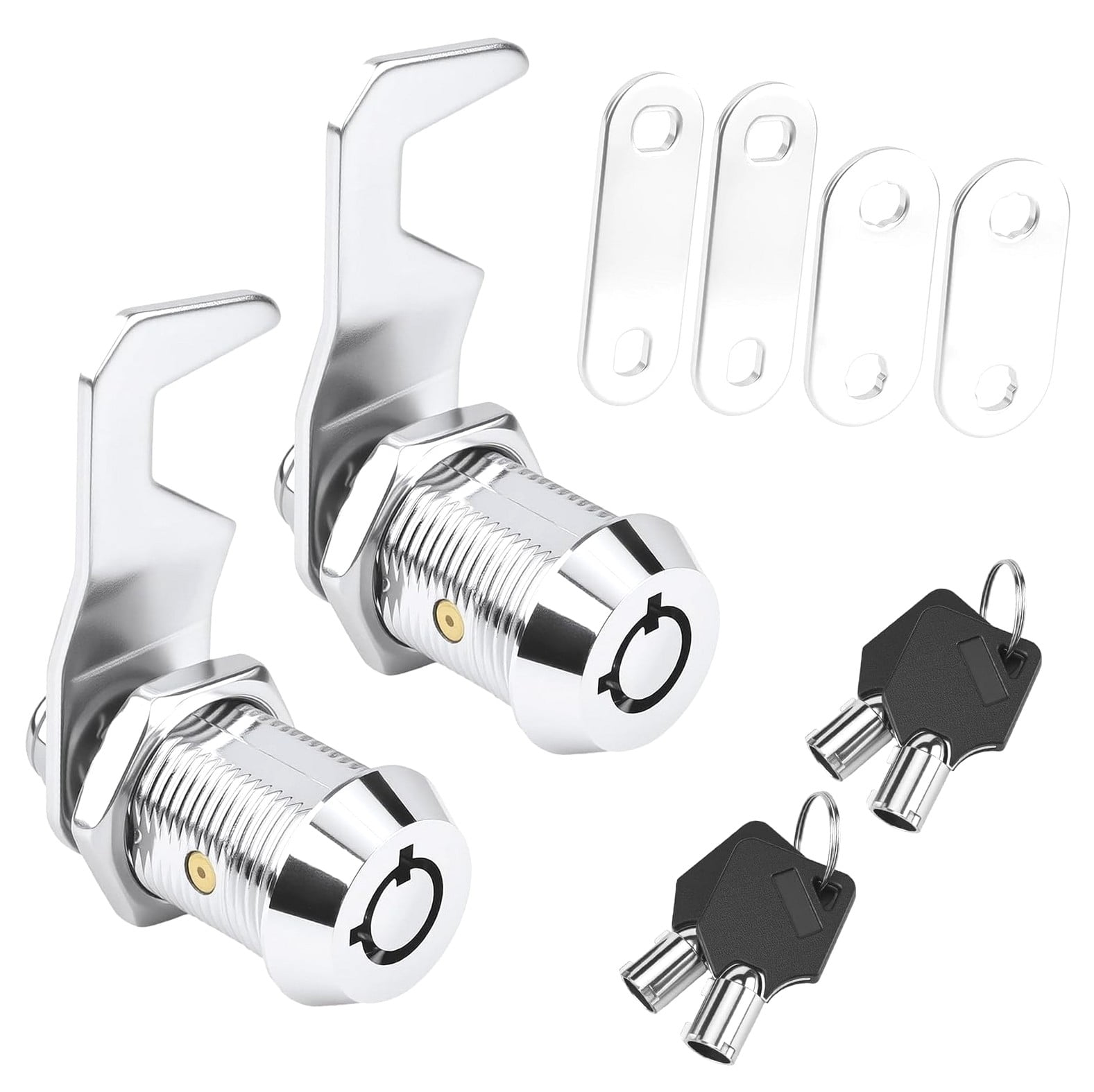 Hyjoy Toolbox Lock with Keys Keyed Alike Cabinet Lock with Cam, Tubular ...