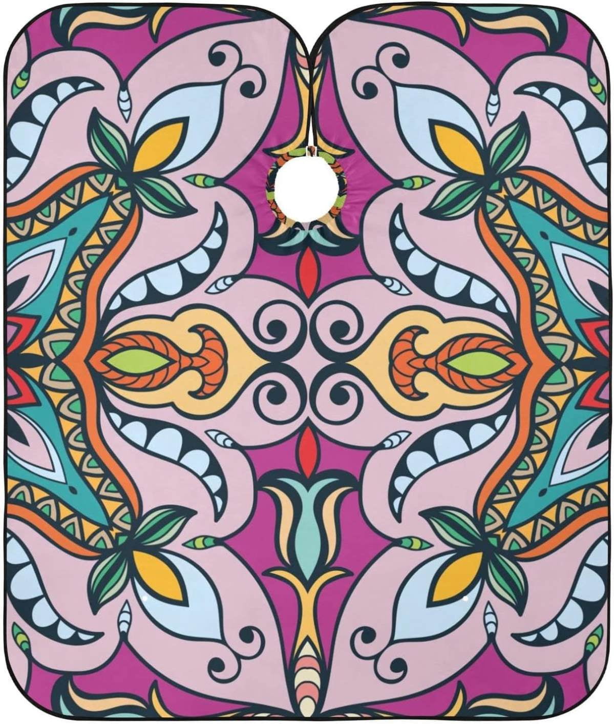 Hyjoy Tracery Pattern Waterproof Barber Cape for Men Adjustable Neck ...