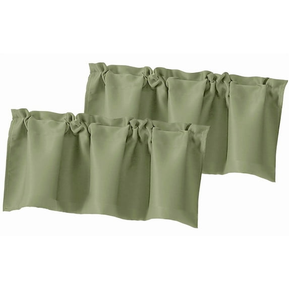 Hyjoy Valances for Window, Room Darkening Short Curtains for Kitchen ...