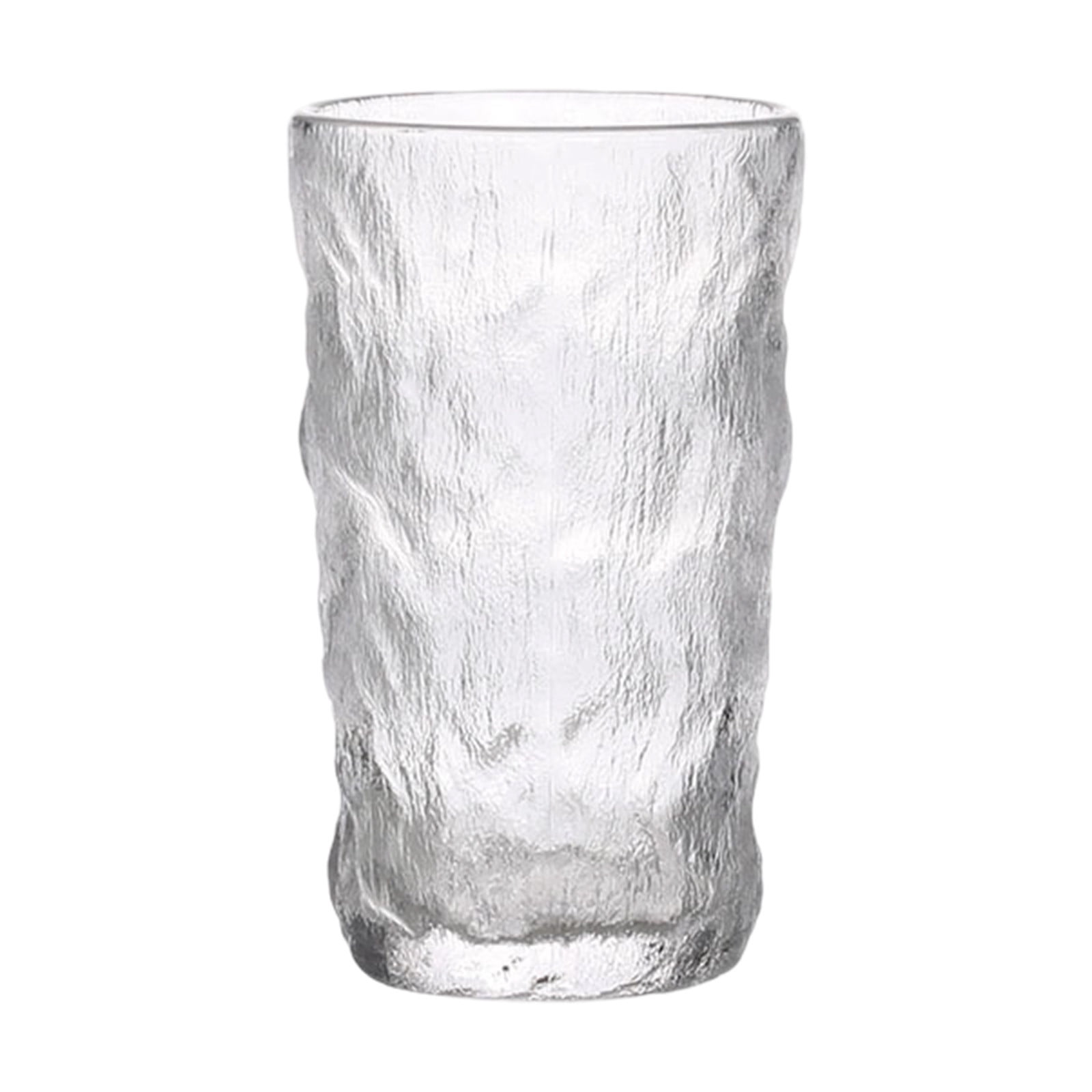 Hyknon 300ml Drinking Glasses Glass Cups, Irregular Vintage Beverage ...