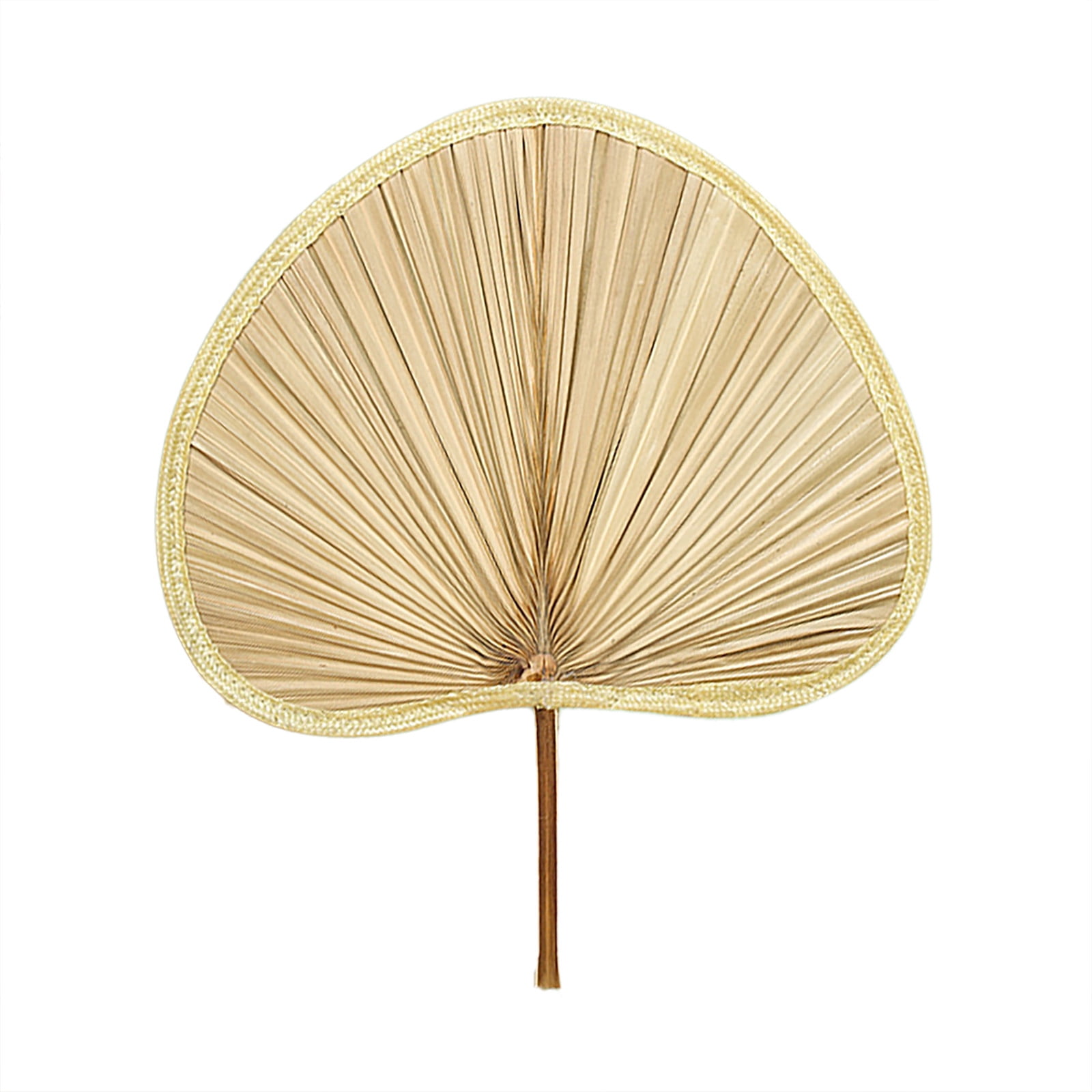 Hyknon Natural Palm Leaf Hand Woven Fan, Natural Bamboo Raffia Fans ...