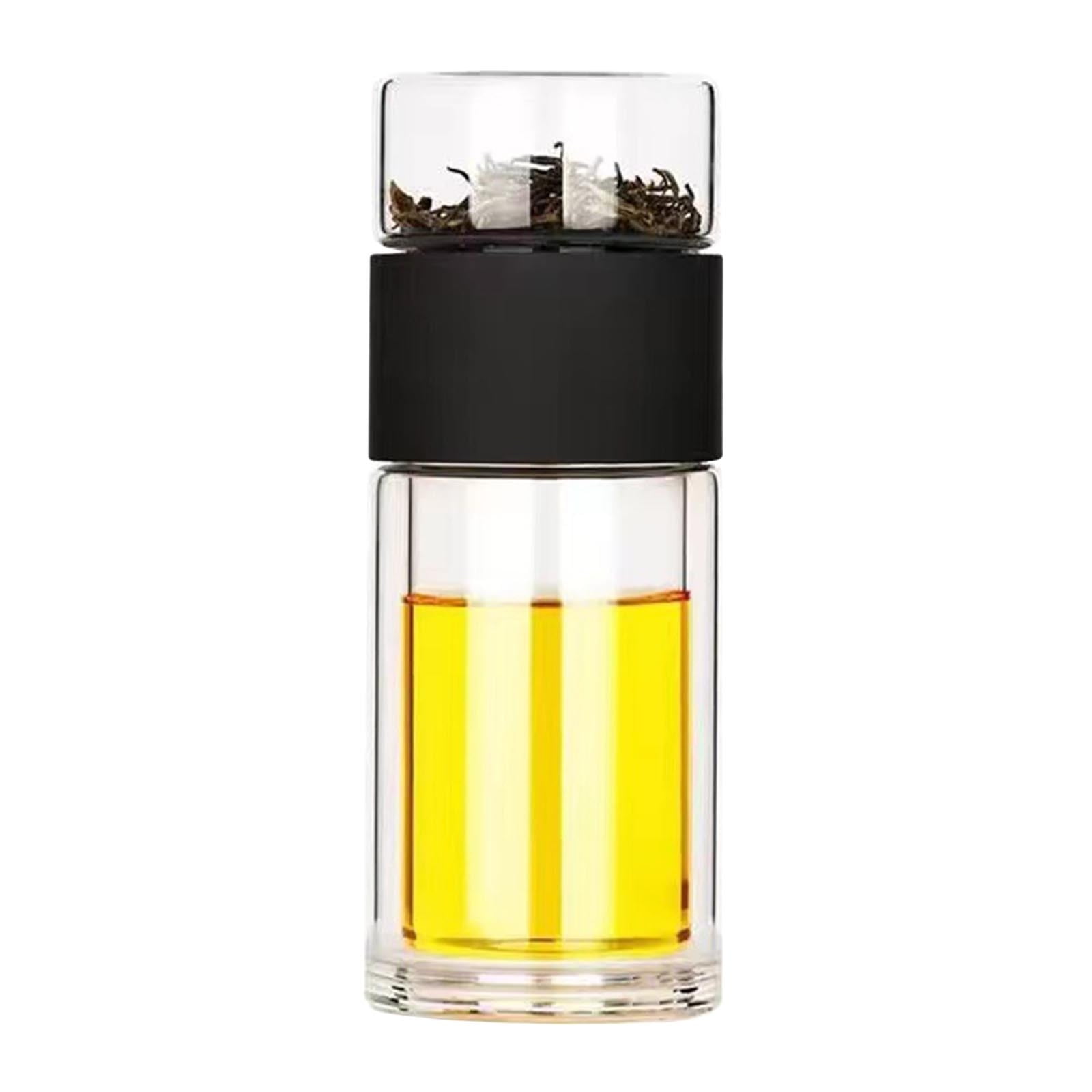 Hyknon Tea Infuser Bottle Travel Bottles Portable Leakproof Black Tea ...