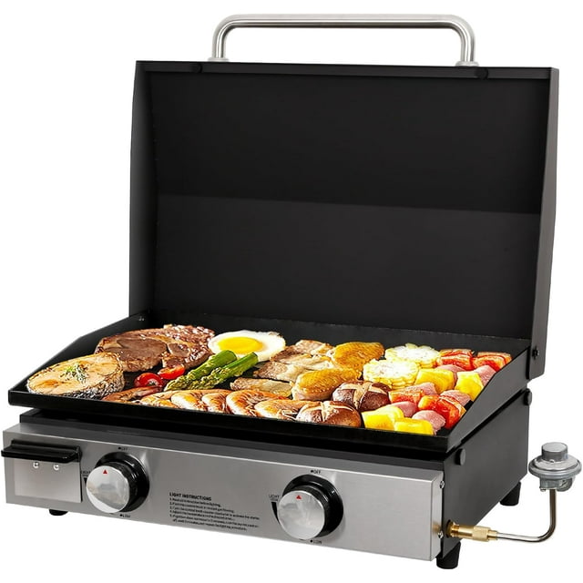 Hykolity 22" Outdoor Griddles with Portable Propane Tabletop - Walmart.com