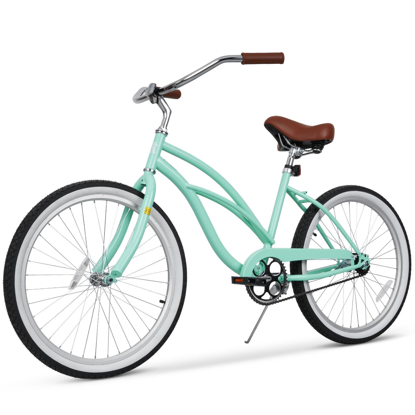 Hykolity Cruiser Bike 26 inch Beach Bicycle Single Speed for Adult ...